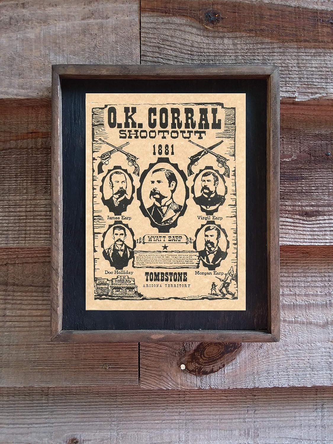 OK CORRAL - Wooden Sign - Walmart.com