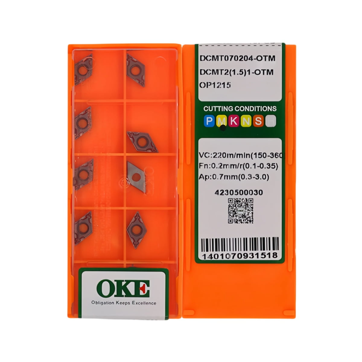 OK DCMT070204-OTM OP1215 Turning Insert 100% Original 10pcs - Walmart.com