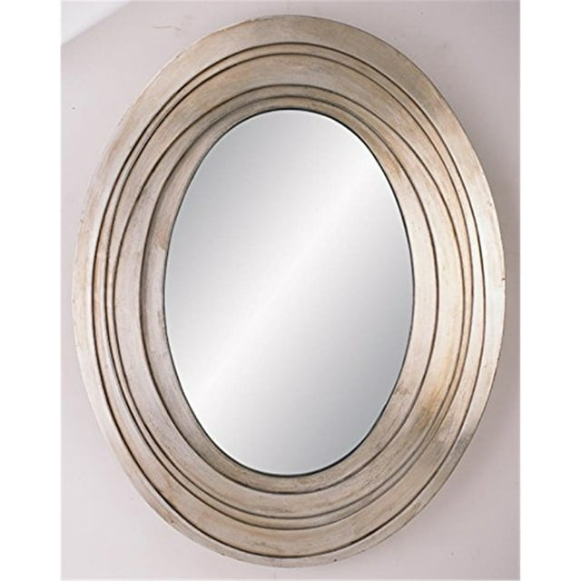 OK Lighting Silver Ripple Mirror - Walmart.com