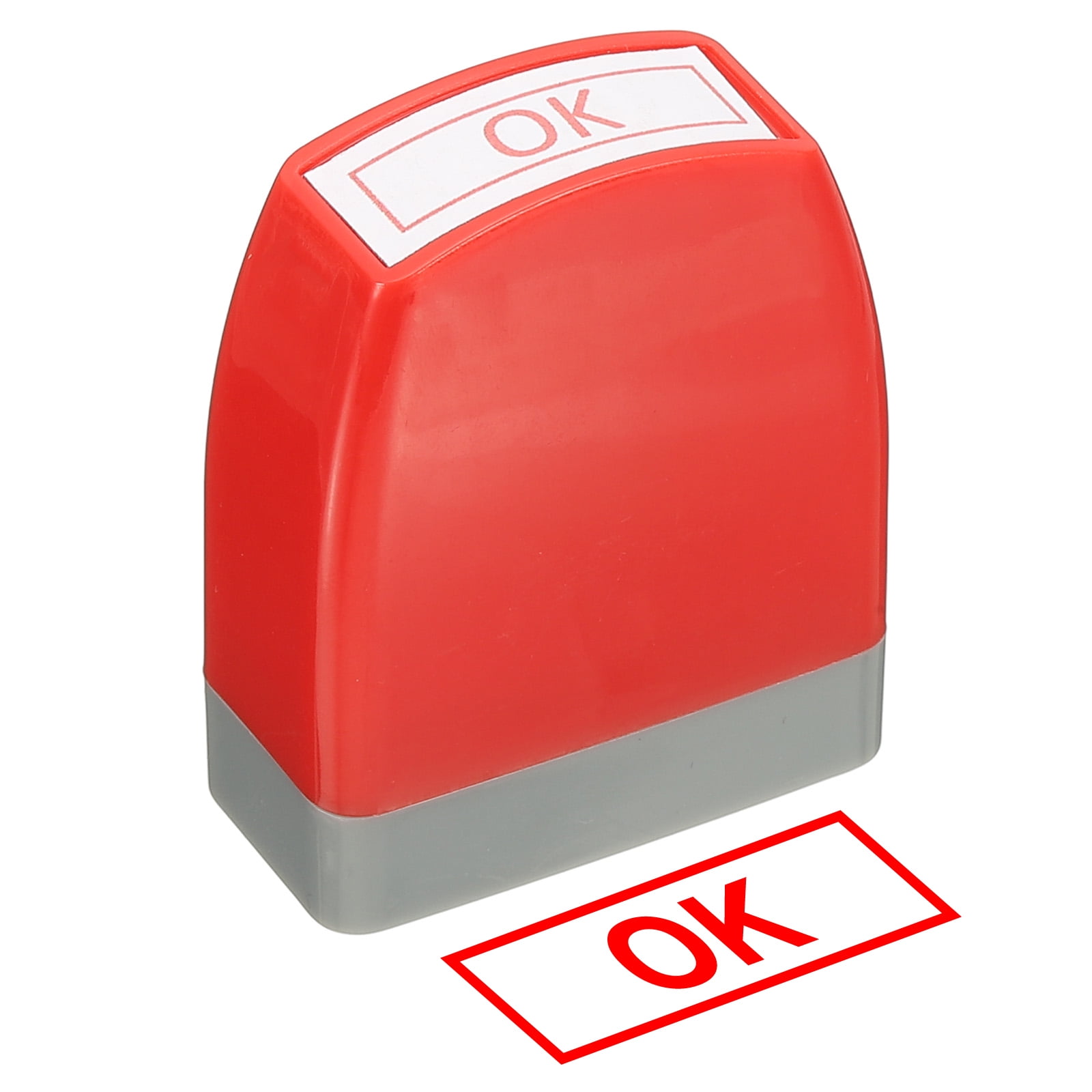 OK Notice Stamp Self Inking, Red Ink Office Stamps Pre Inked Message ...