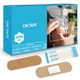 OK TAPE Fabric Adhesive Bandage for Wounds, 1" x 3"- 200Ct, Sterile ...