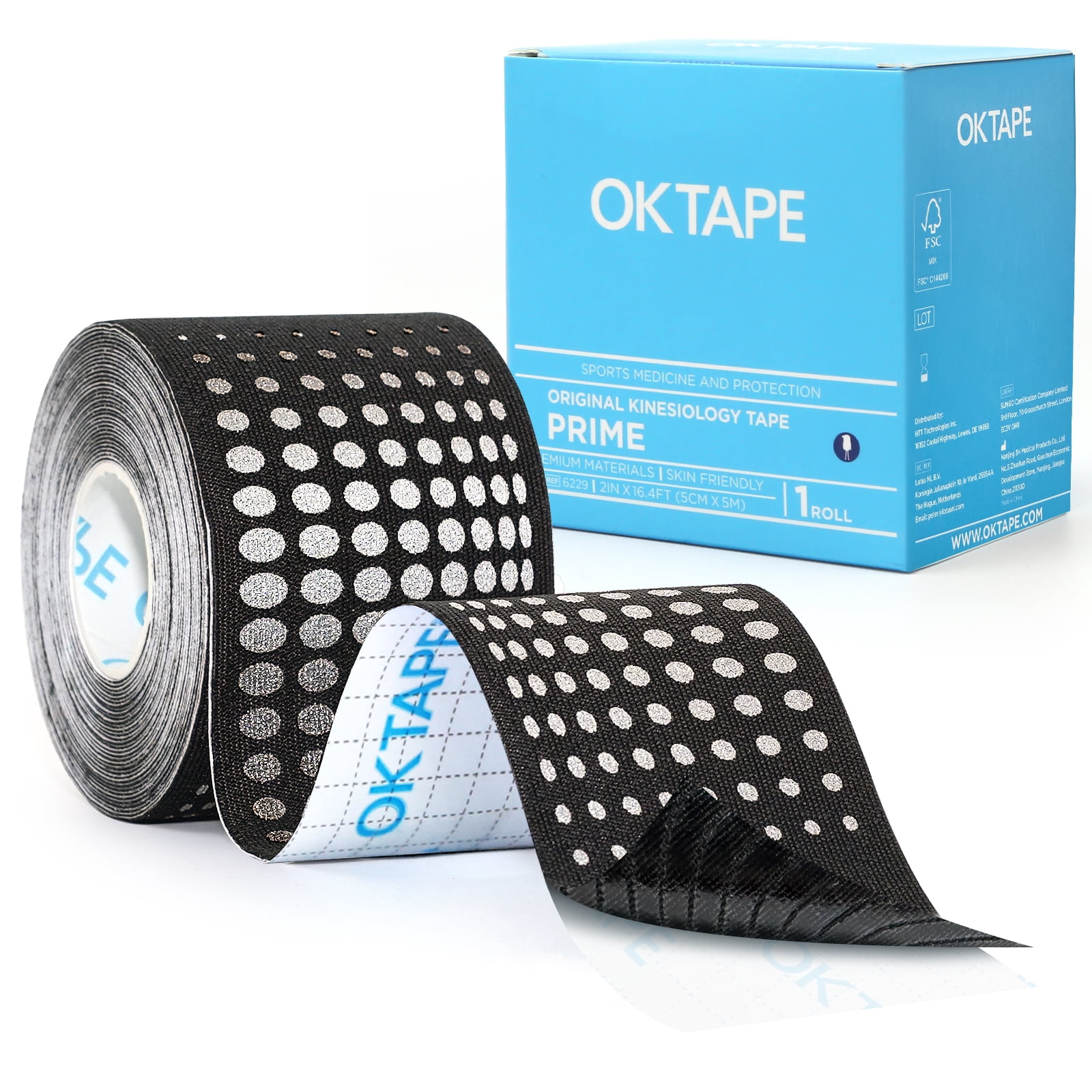 OK TAPE Synthetic Kinesiology Tape, Stronger Support, Elastic Physical ...