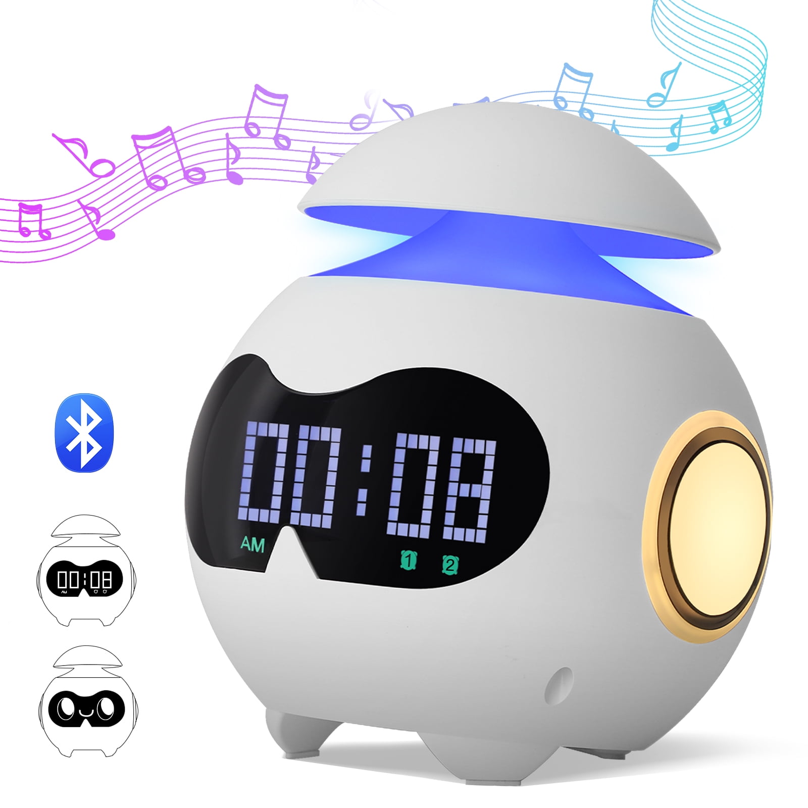 OK to Wake Clock for Kids with Sound Machine, Sleep Training Digital ...