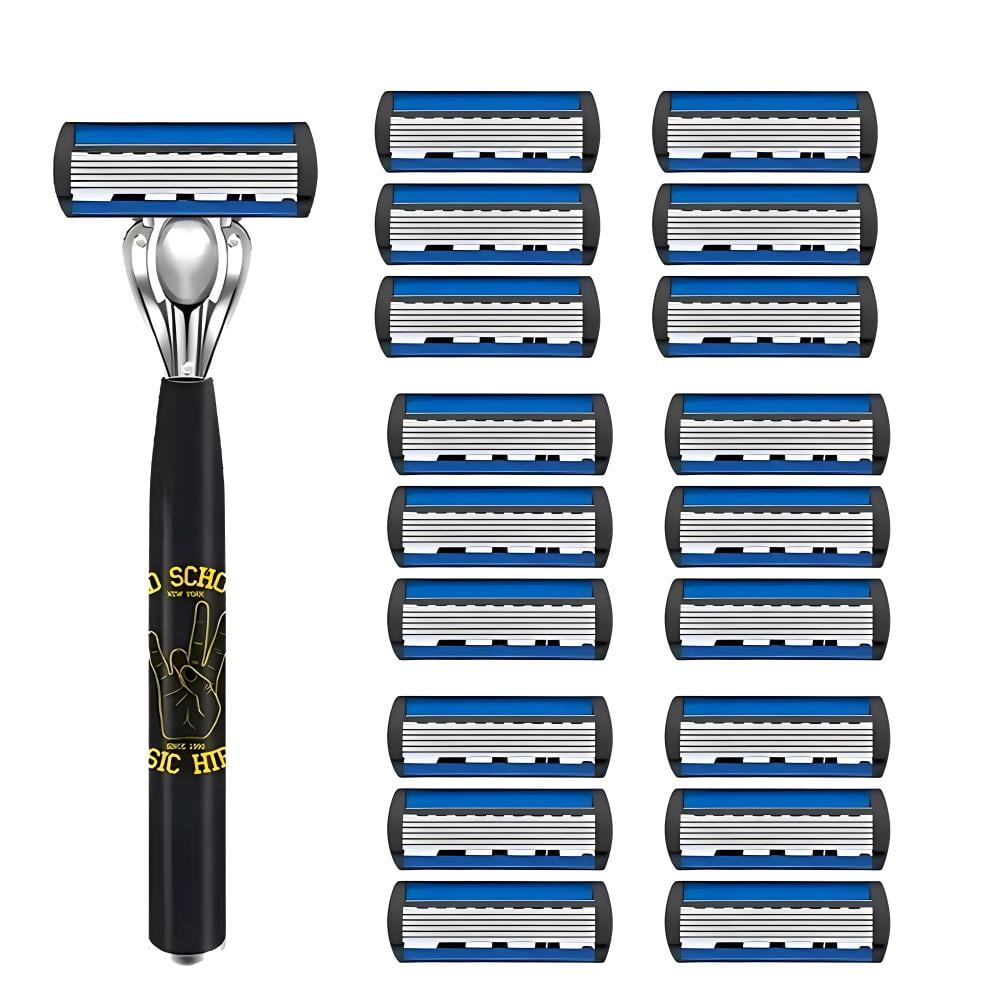 OK gesture Pattern Razor Classic 6-layer safety shaver, suitable for ...