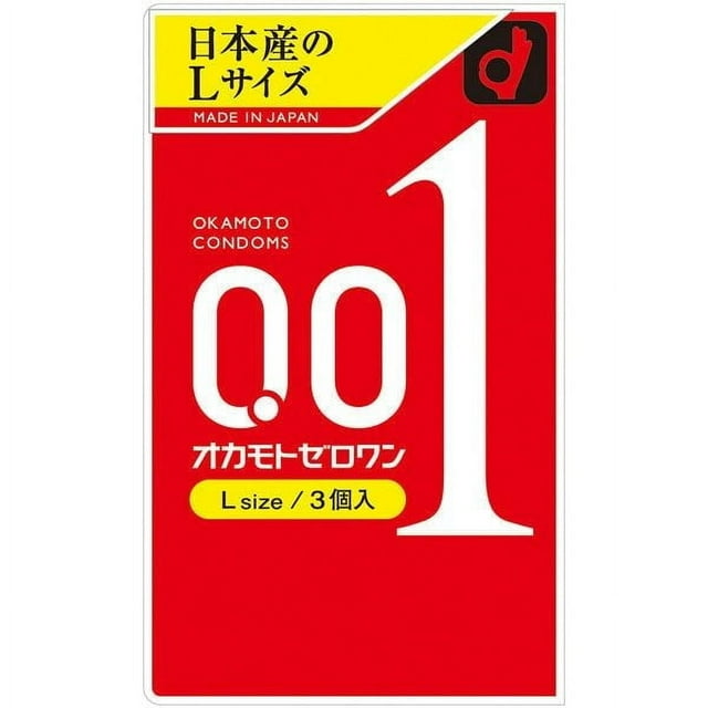 OKAMOTO 001 Condoms Large size 3pcs/ Box ( 2 Pack ) - Walmart.com