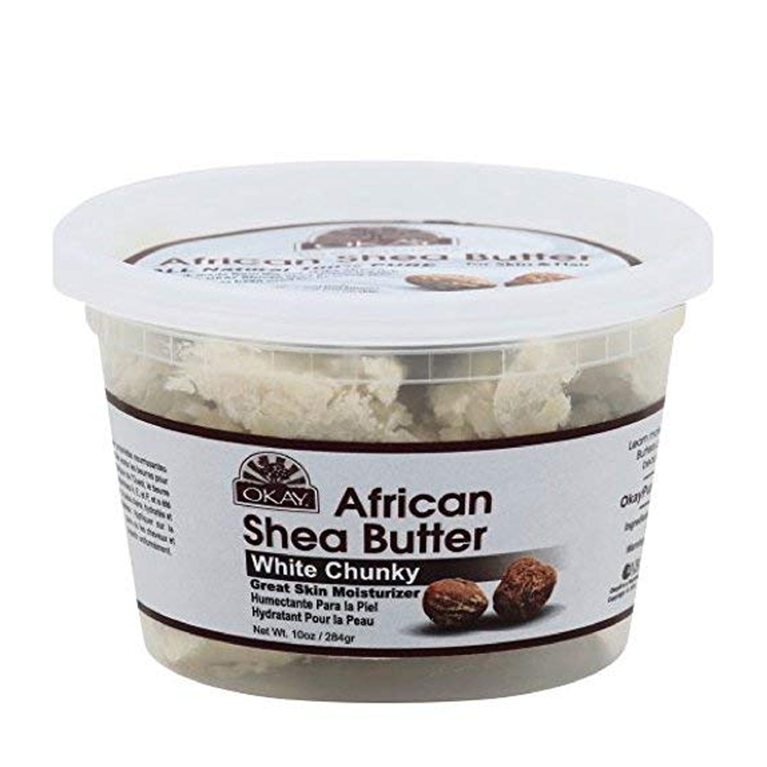OKAY African Shea Butter Chunky White, 10 Oz. - Walmart.com