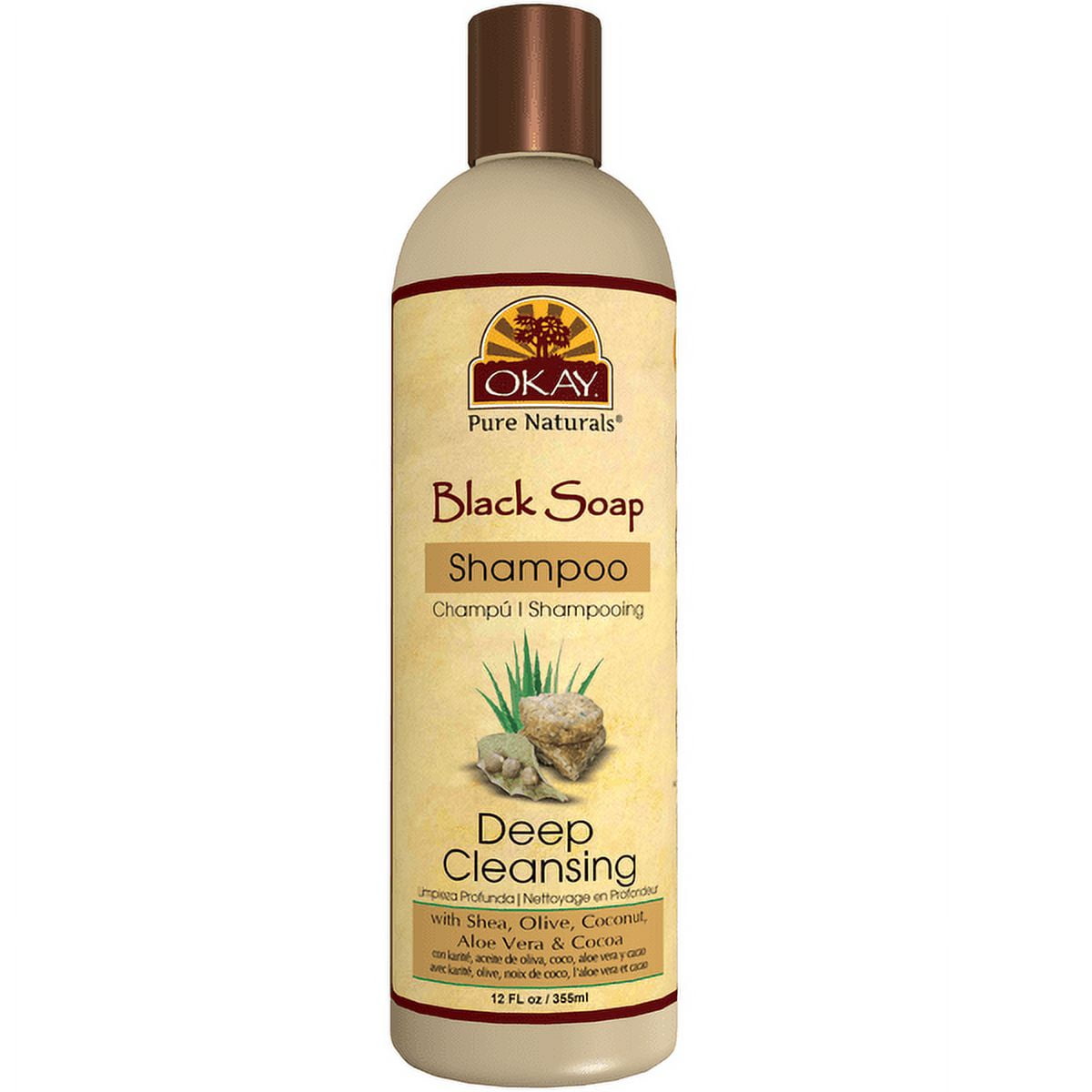 OKAY Black Soap Nourishing Shampoo - Walmart.com