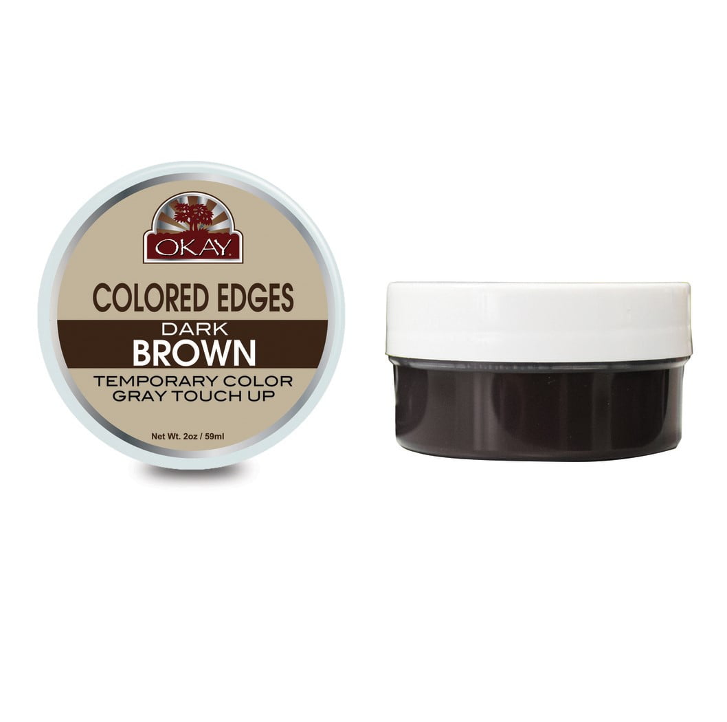 OKAY Colored Edges Dark Brown - 2oz for Precise Hairline and Edge ...