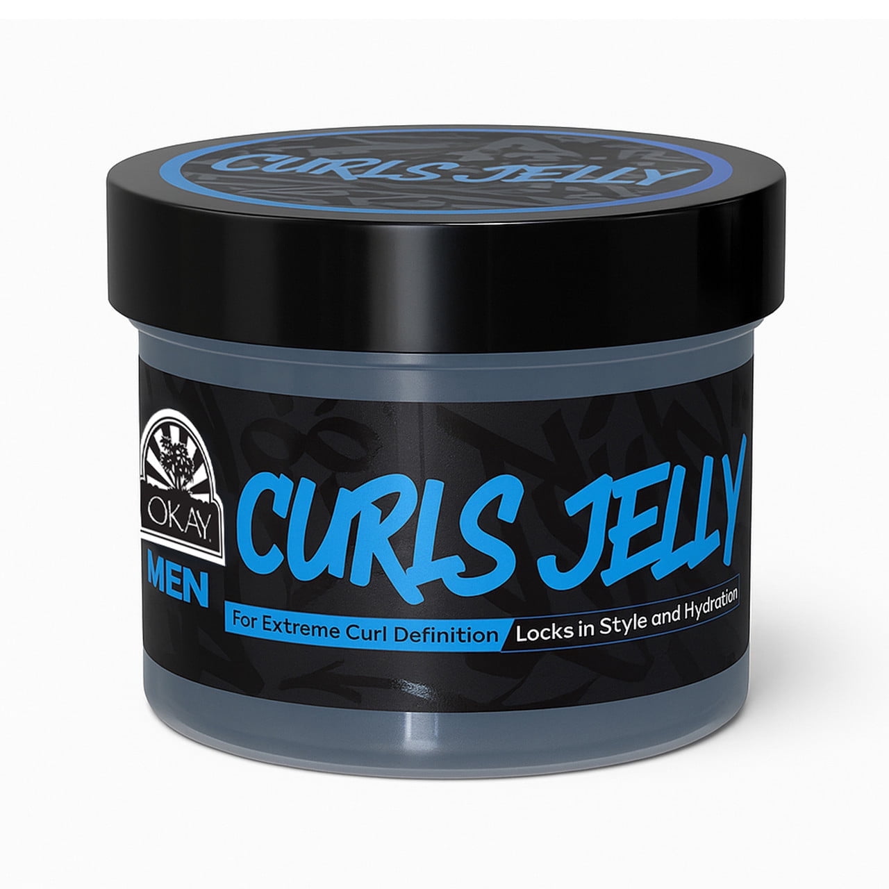 OKAY Men's Curl Jelly Styling Hair Gel, Curl Definer and Enhancer with ...
