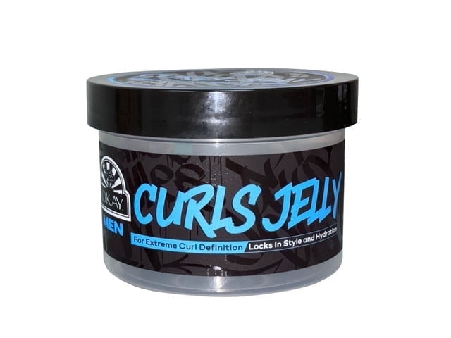 OKAY Men's Curl Jelly Styling Hair Gel, Curl Definer and Enhancer with ...