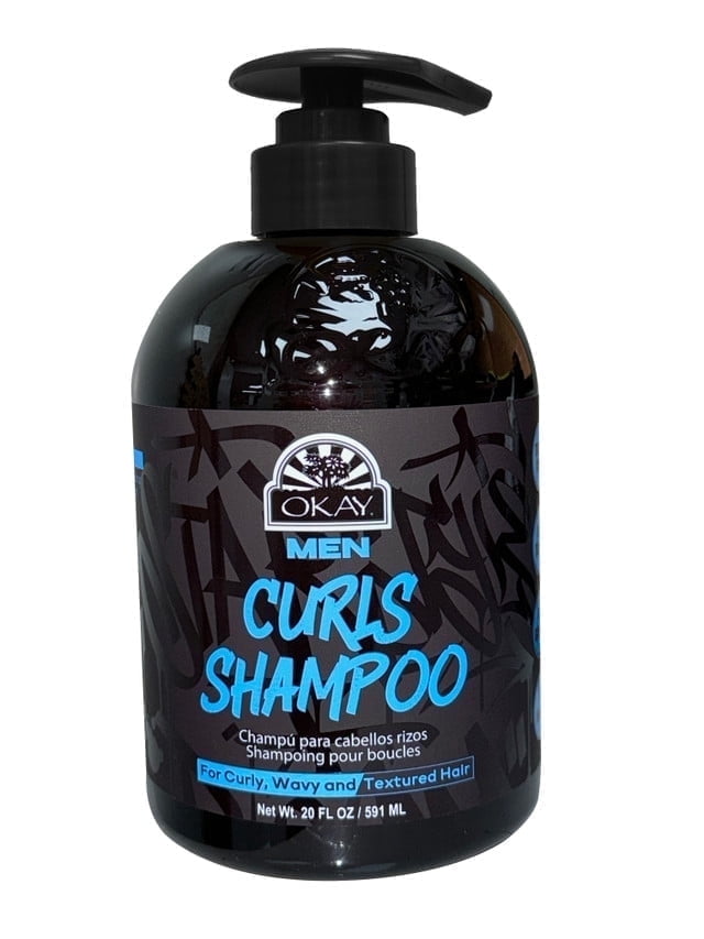 OKAY Men's Curly Hair Shampoo, Moisturizing Shampoo for Defined, Frizz ...