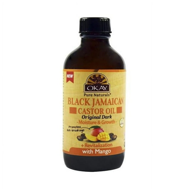 OKAY OKAY-BJODMA4 4 oz Black Jamaican Castor Oil Original Dark - Mango ...