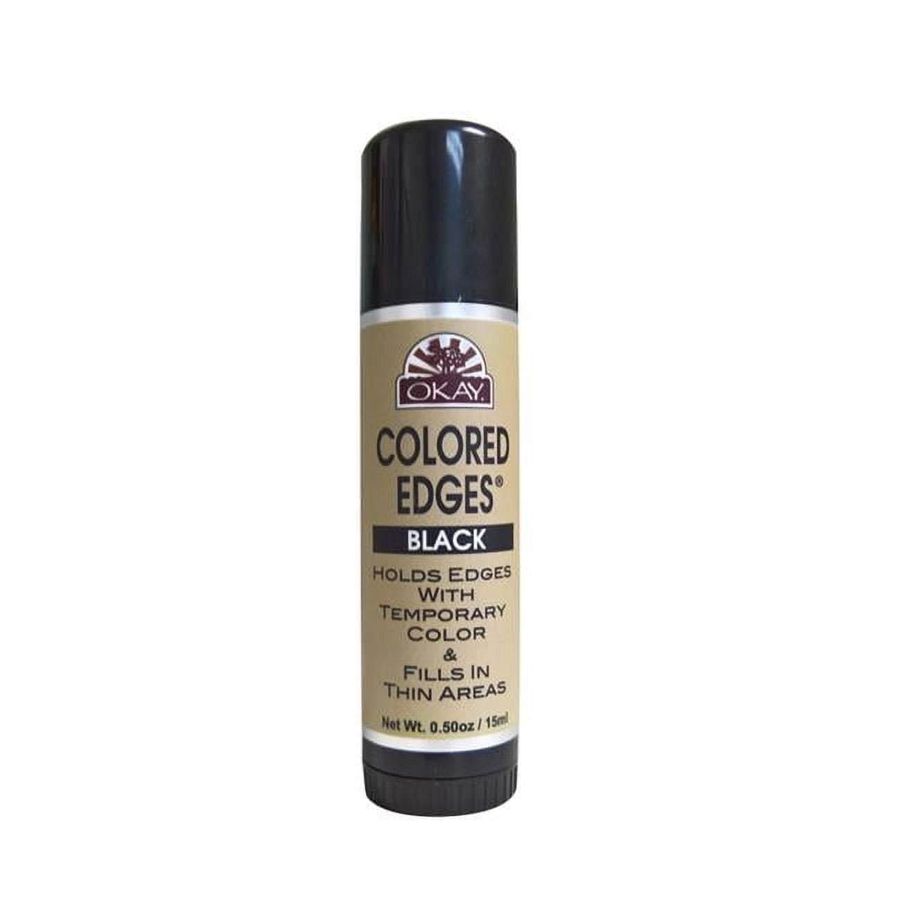 OKAY OKAY-EDGEBLKT1 0.5 oz & 15 ml Colored Edges Black Tube Stick ...