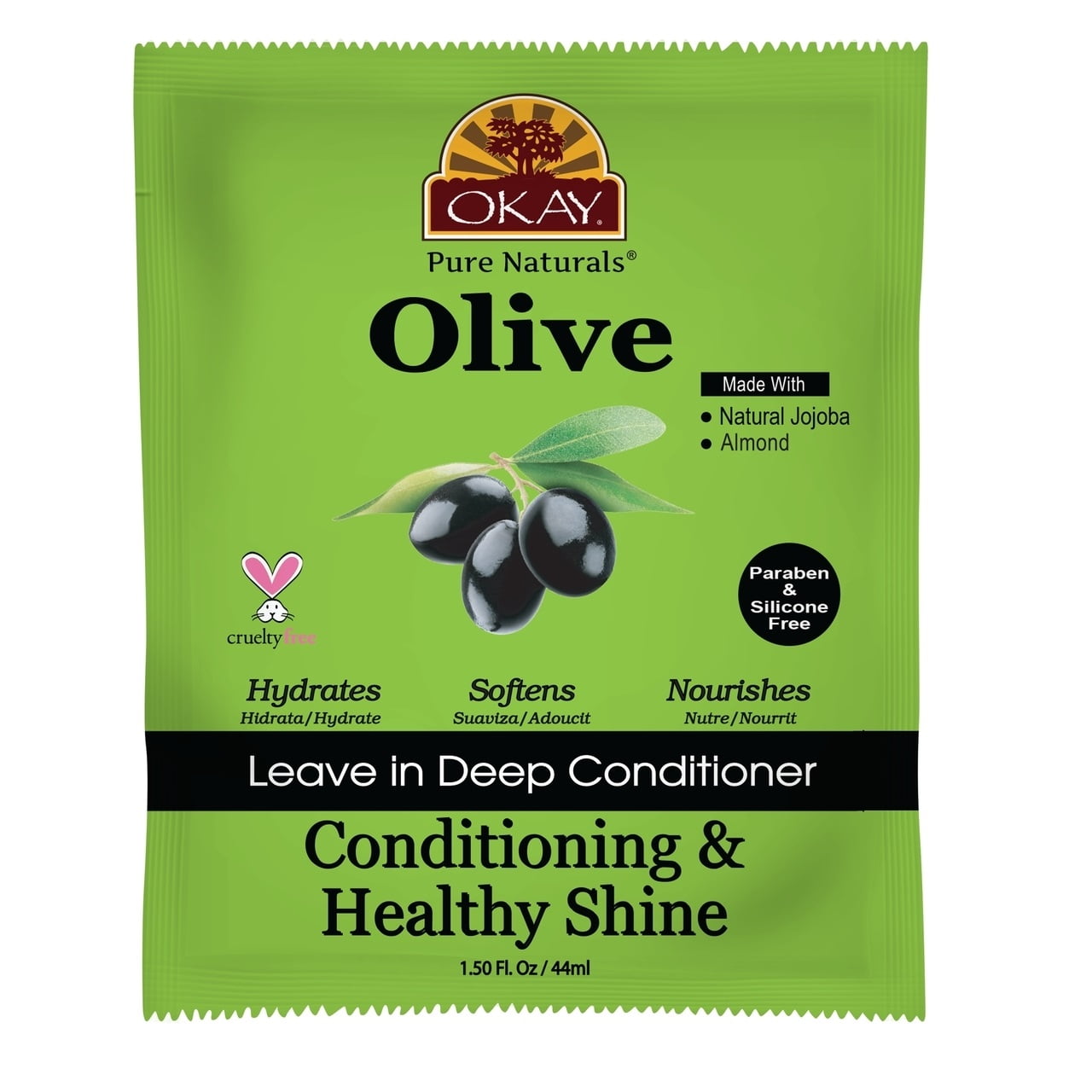 OKAY Olive Conditioning and Healthy Shine Leave In Conditioner Packet 1 ...
