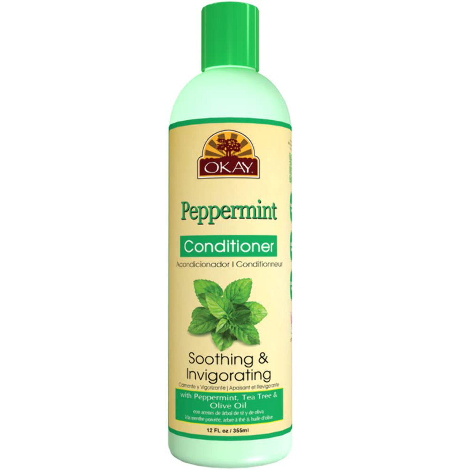 OKAY Peppermint Conditioner, 12oz, Soothing, Invigorating, Tea Tree and ...