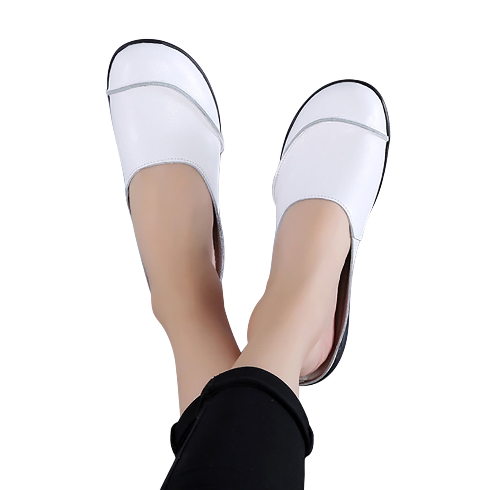 OKBOP Slide Flat Sandals for Women Closed Toe Comfort Sandals Casual ...