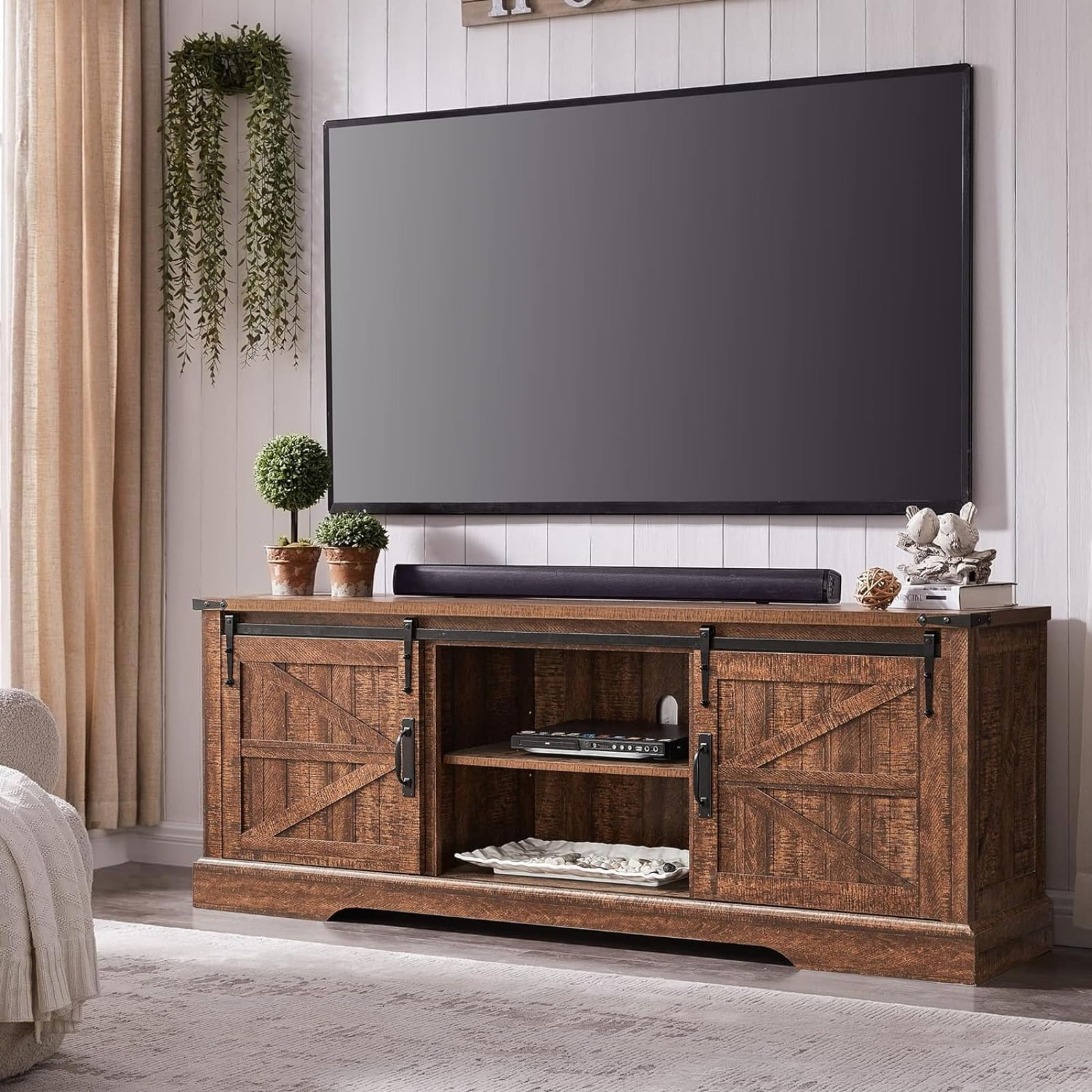 Sliding Barn Door Tv Stand 70 Inch