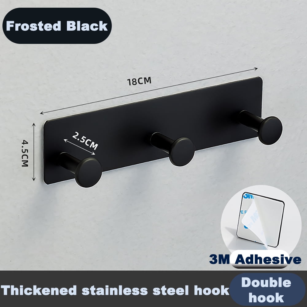 OKEKAI Thickened Stainless Steel Hooks, Black Triple Hooks, 1pc ...
