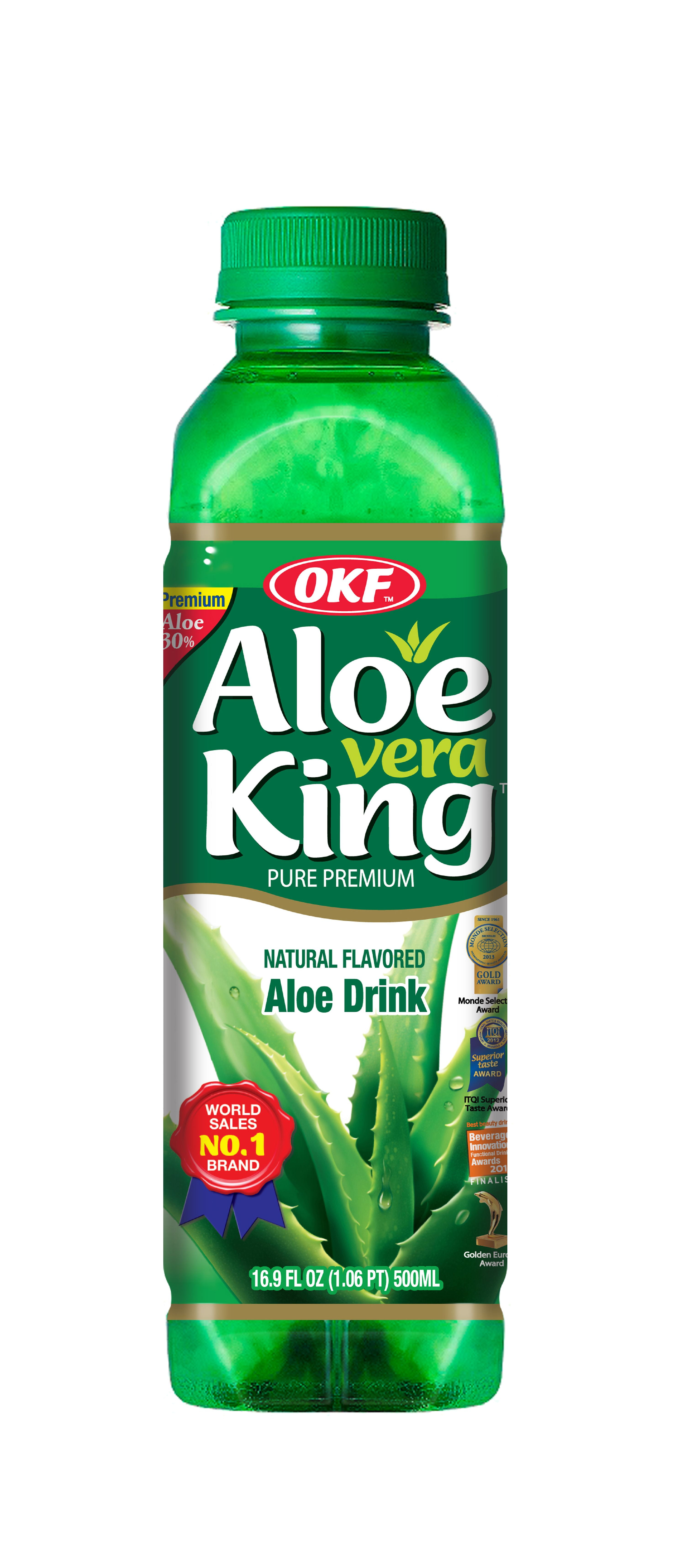 OKF Aloe Vera King Drink, Original, 16.9 Fluid Ounce (Pack of 12 ...