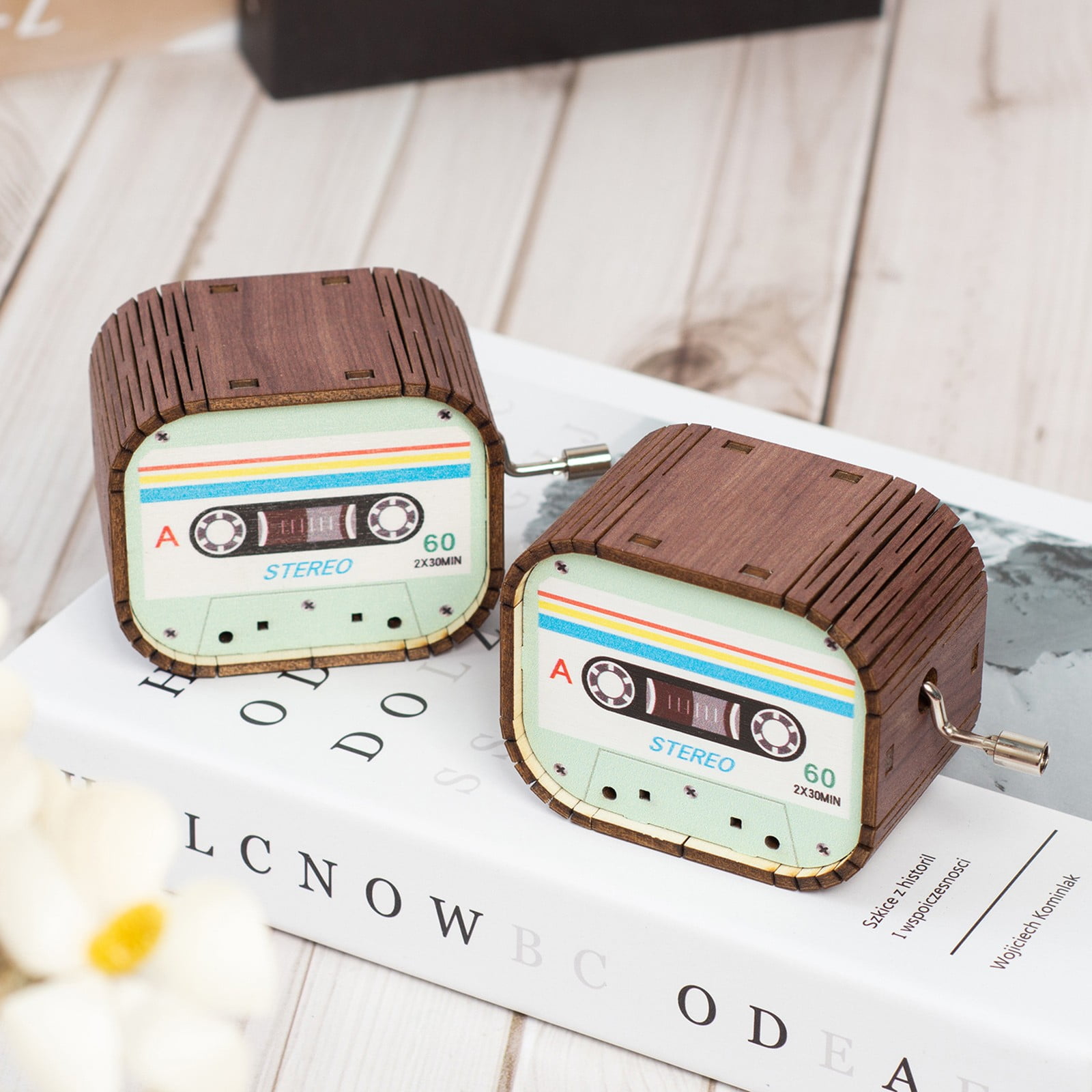 OKHGEG87 Hot Sale Music Boxes Vintage Hand Cranked Music Box Music Box ...