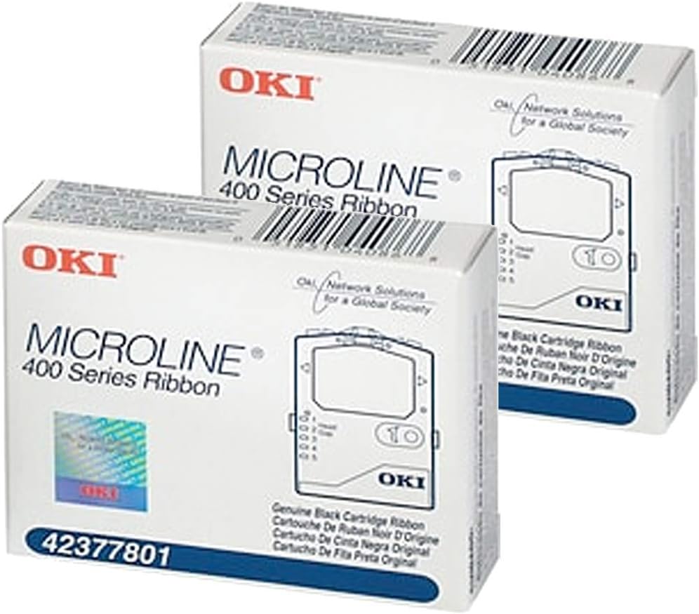 OKI 42377801 MICROLINE Self-Inking Black Ribbon 2-Pack - Walmart.com