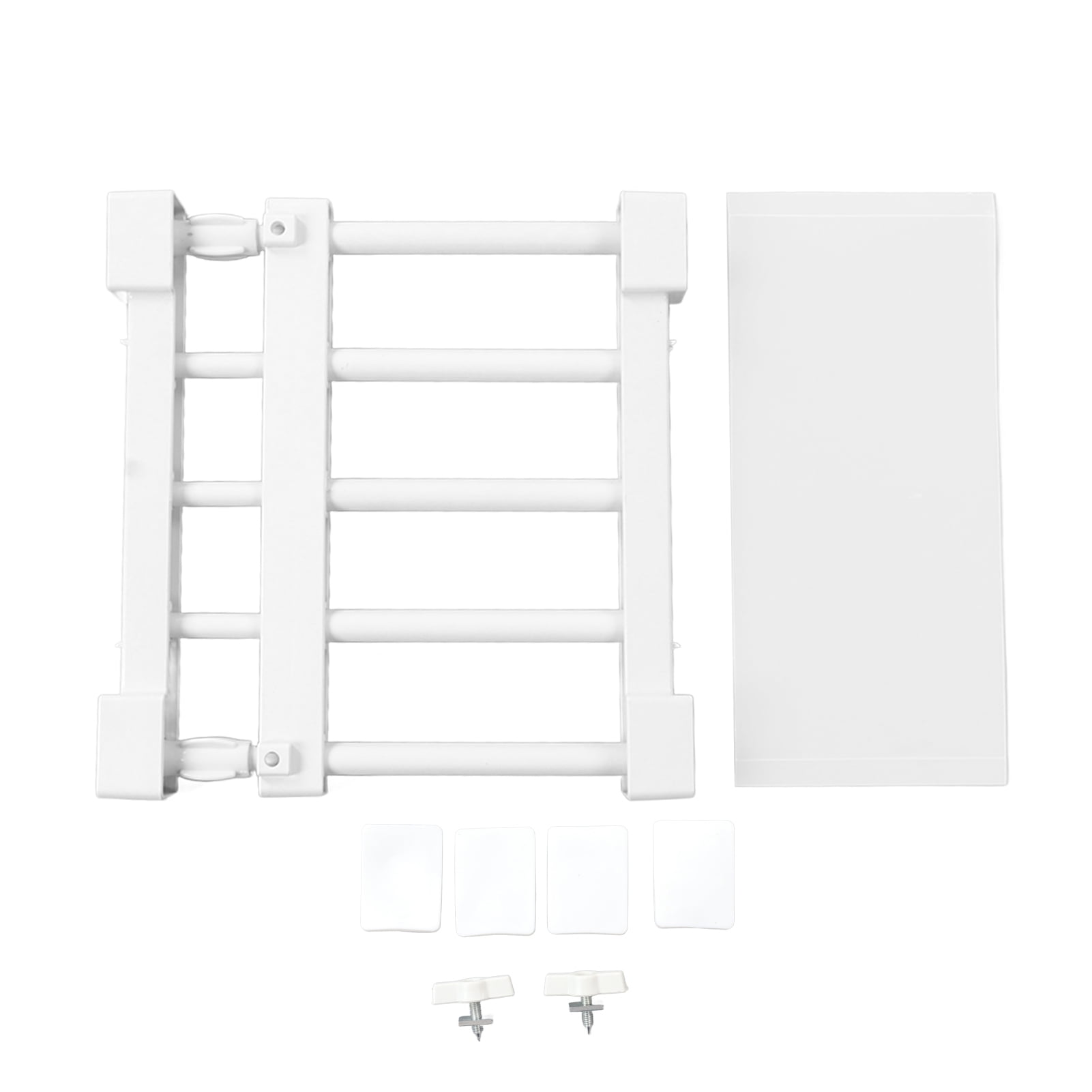 OKJHFD DIY Cabinet Divider Rack, Closet Tension Shelf Expandable Nail ...