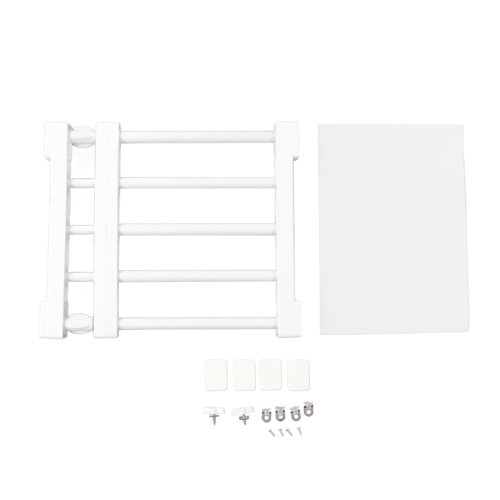 OKJHFD DIY Cabinet Divider Rack, Closet Tension Shelf Expandable Nail ...