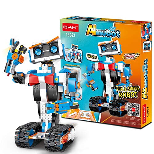 OKK STEM Robot Building Kit with Remote and App Control, 635 Pieces ...