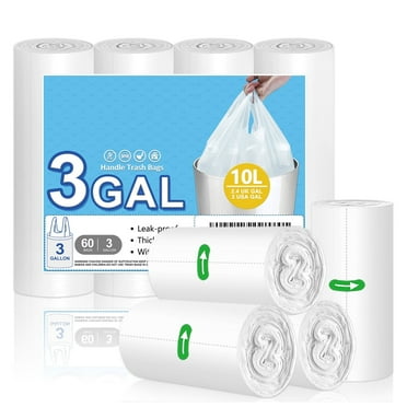 OKKEAI Small 1.5 Gallon Trash Bag, 120 Colorful Trash Bags for Kitchen ...