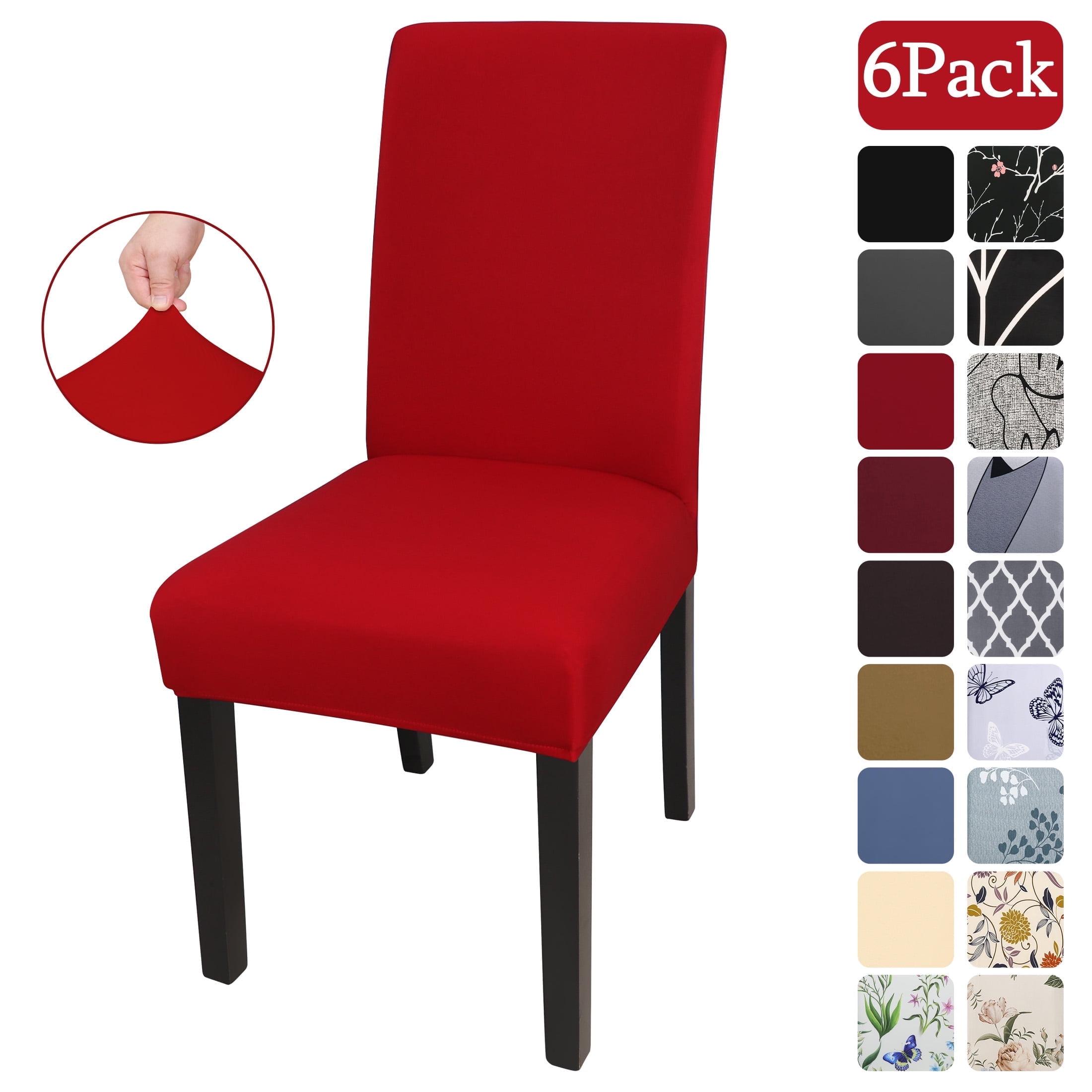 OKKEEY Chair Covers for Dining Chairs, Non-Slip High Chair Cover for ...