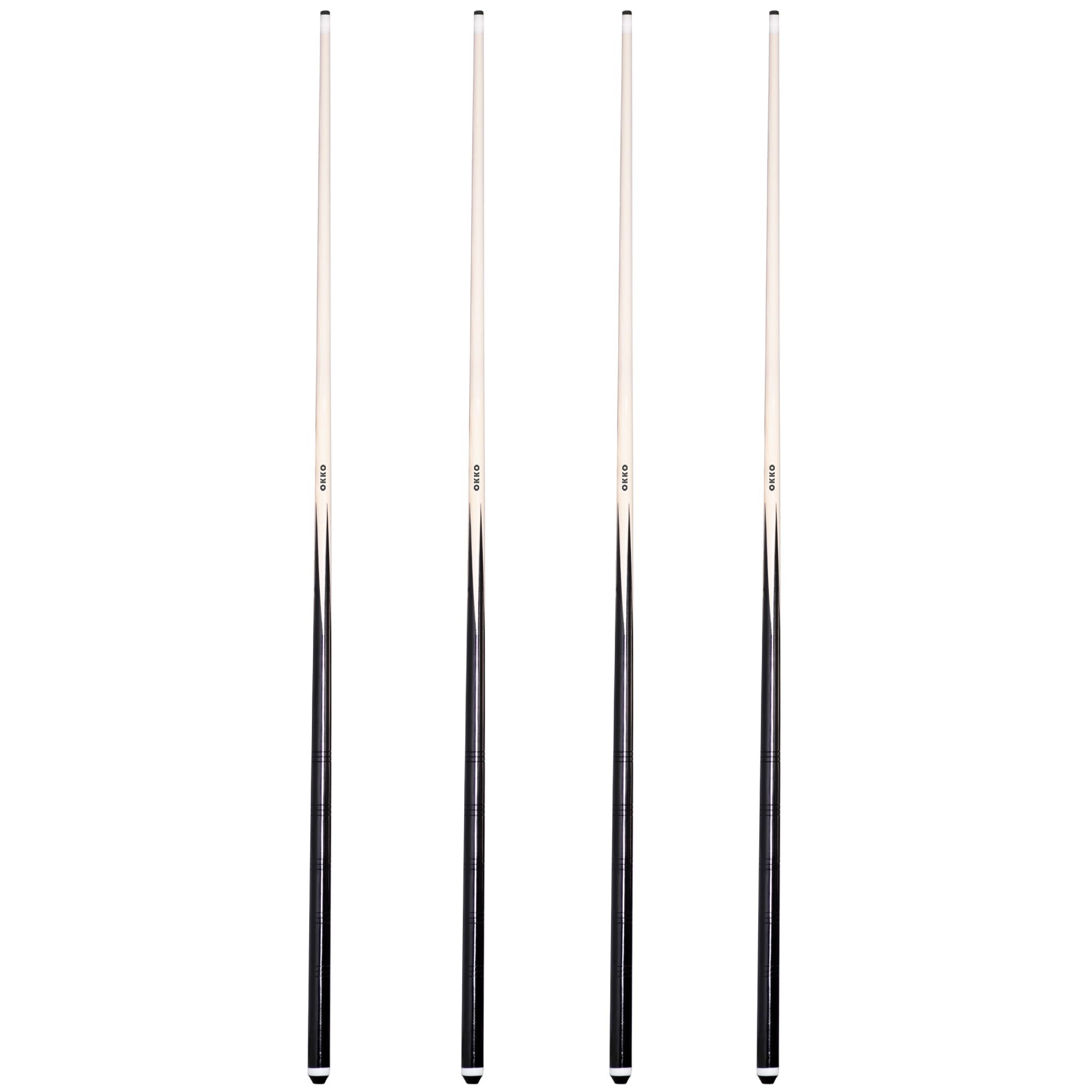 OKKO 1-Piece Pool Billiard House Bar Cue Sticks 57”, Glue-On Tip, Pack ...