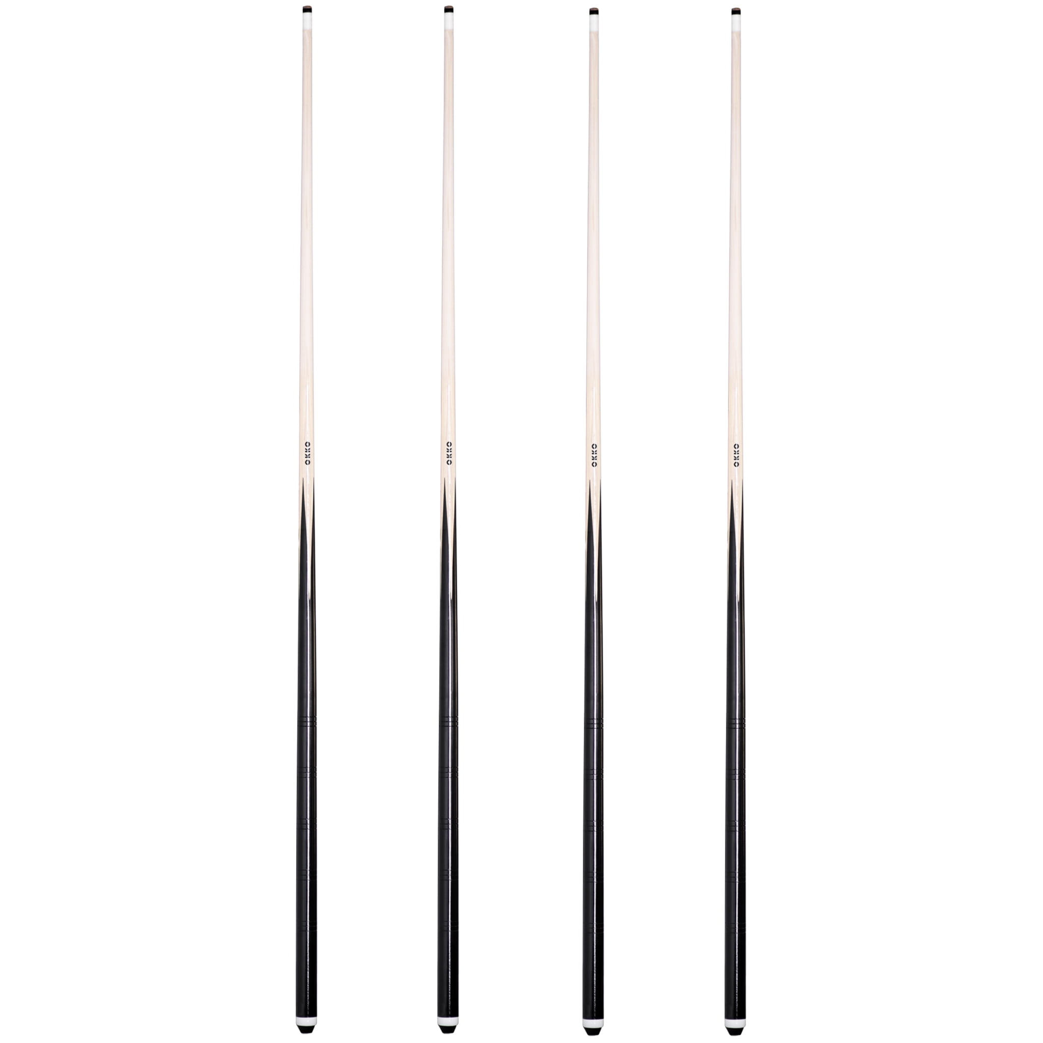 OKKO 1-Piece Pool Billiard House Bar Cue Sticks 57”, Screw-On Tip, Pack ...