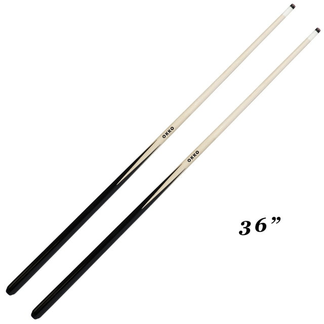 OKKO 1-Piece Pool Billiard House Bar Short Cue Sticks 36, Screw-On Tip ...