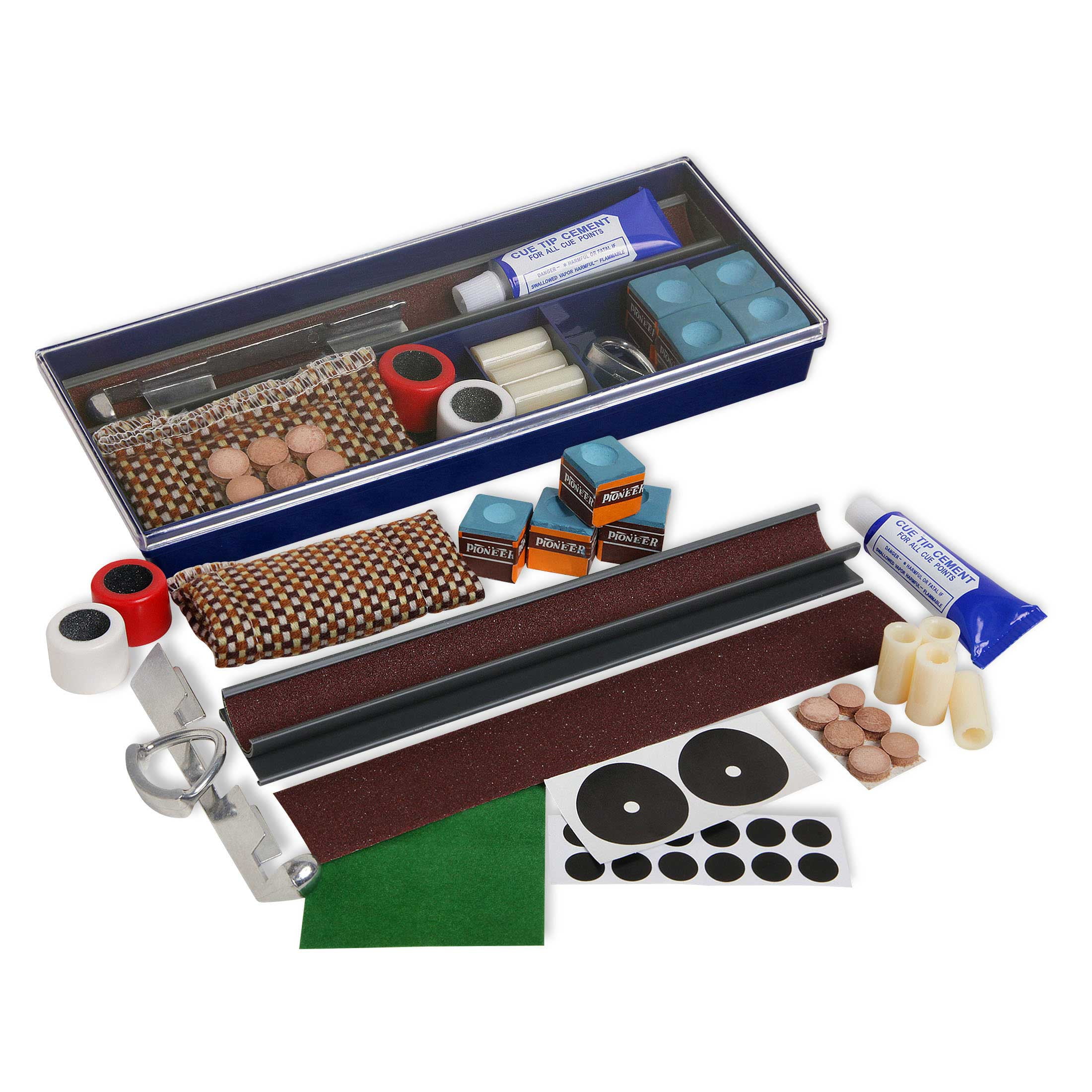 OKKO Billiard Pool Cue Deluxe Tool Set - 15 Items Included - Walmart.com