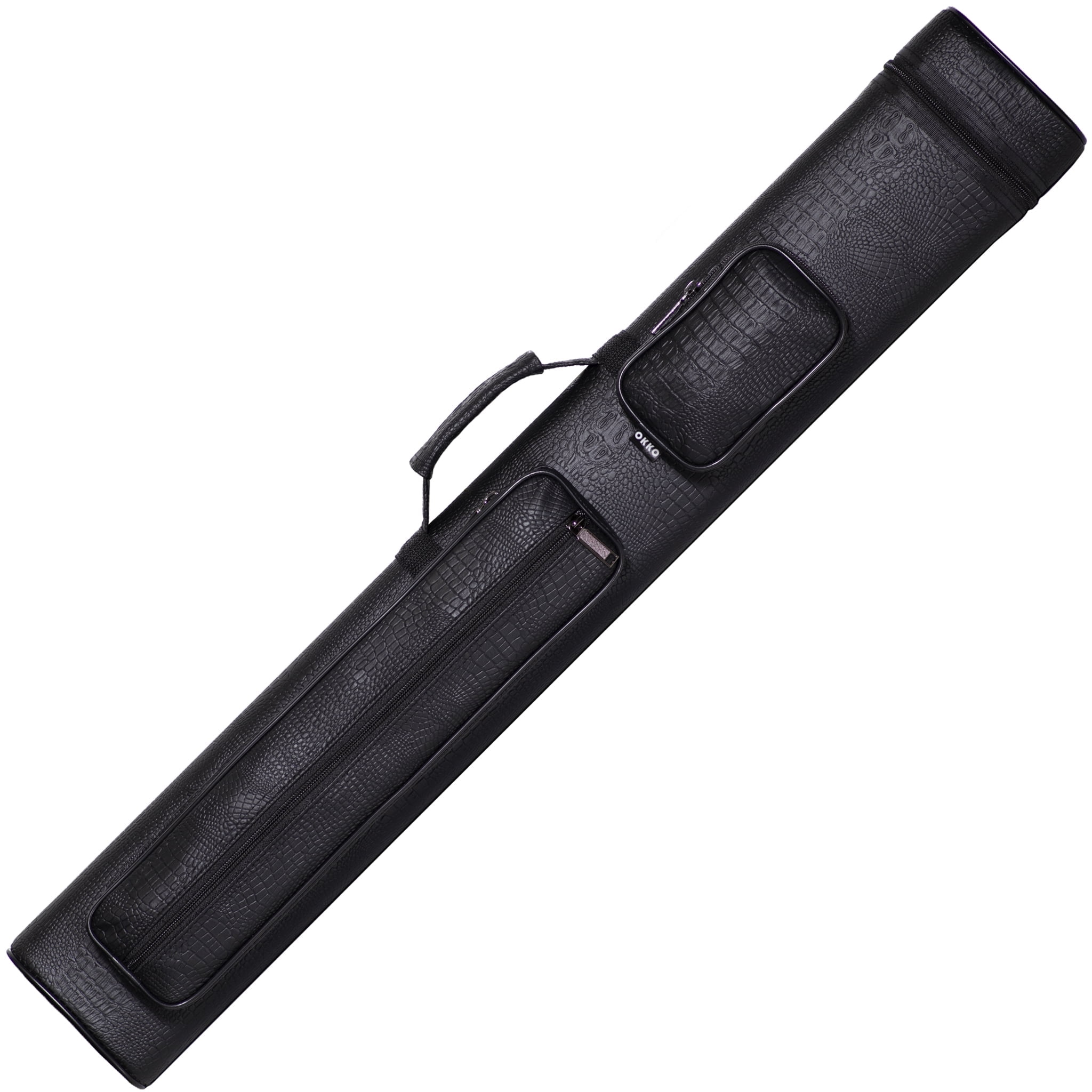 OKKO Billiard Pool Cue Hard Oval Deluxe Case Faux Crocodile Leather ...