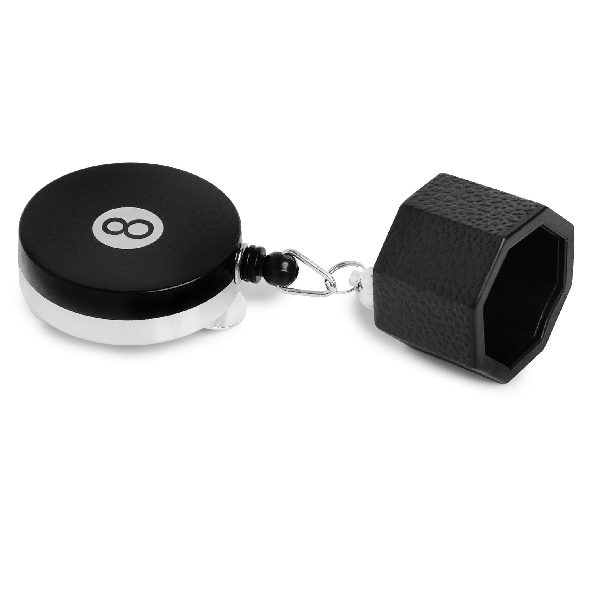 OKKO Retractable Octagon 8-Ball Chalker Billiard Pool Cue Chalk Holder ...