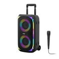 OKKO Sonic Bass V4 Portable Bluetooth Speaker, Party Speaker with Wired Microphone and USB ...