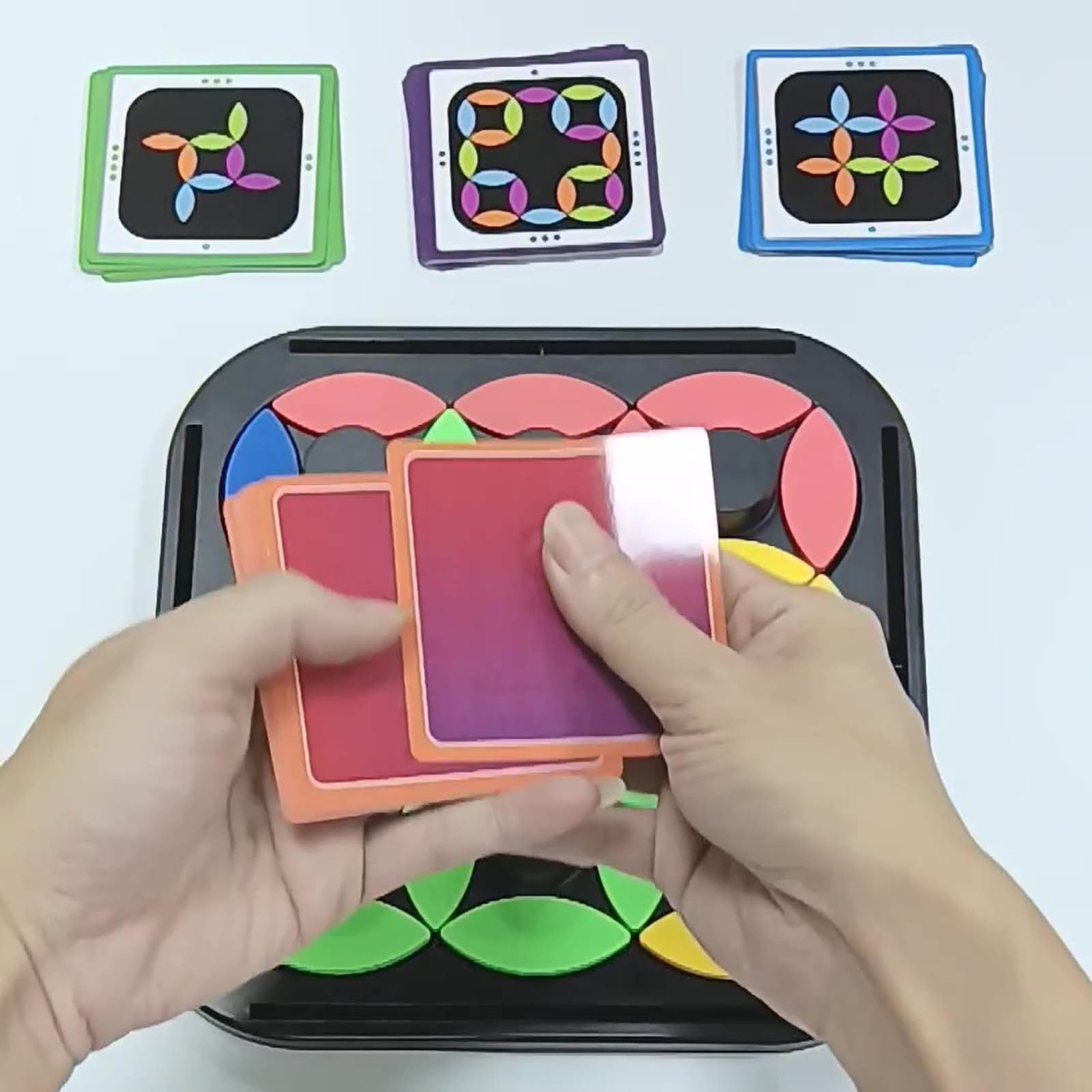 OKKVV Kids Educational Puzzle Game – Rotating Leaf Chess Board for ...