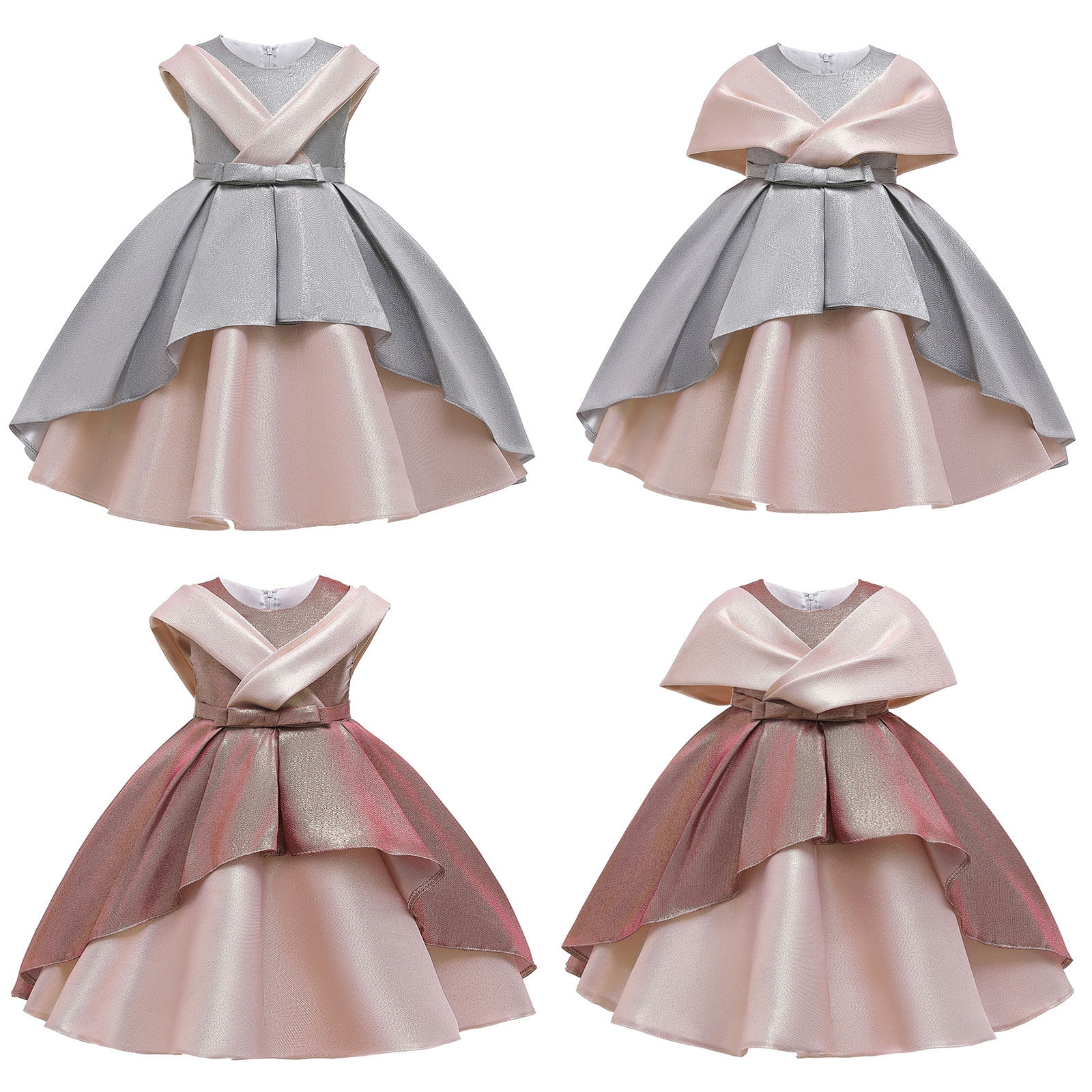 OKSALE Girls Princess Prom Dress Pageant Birthday Party Ball Gown Floor ...