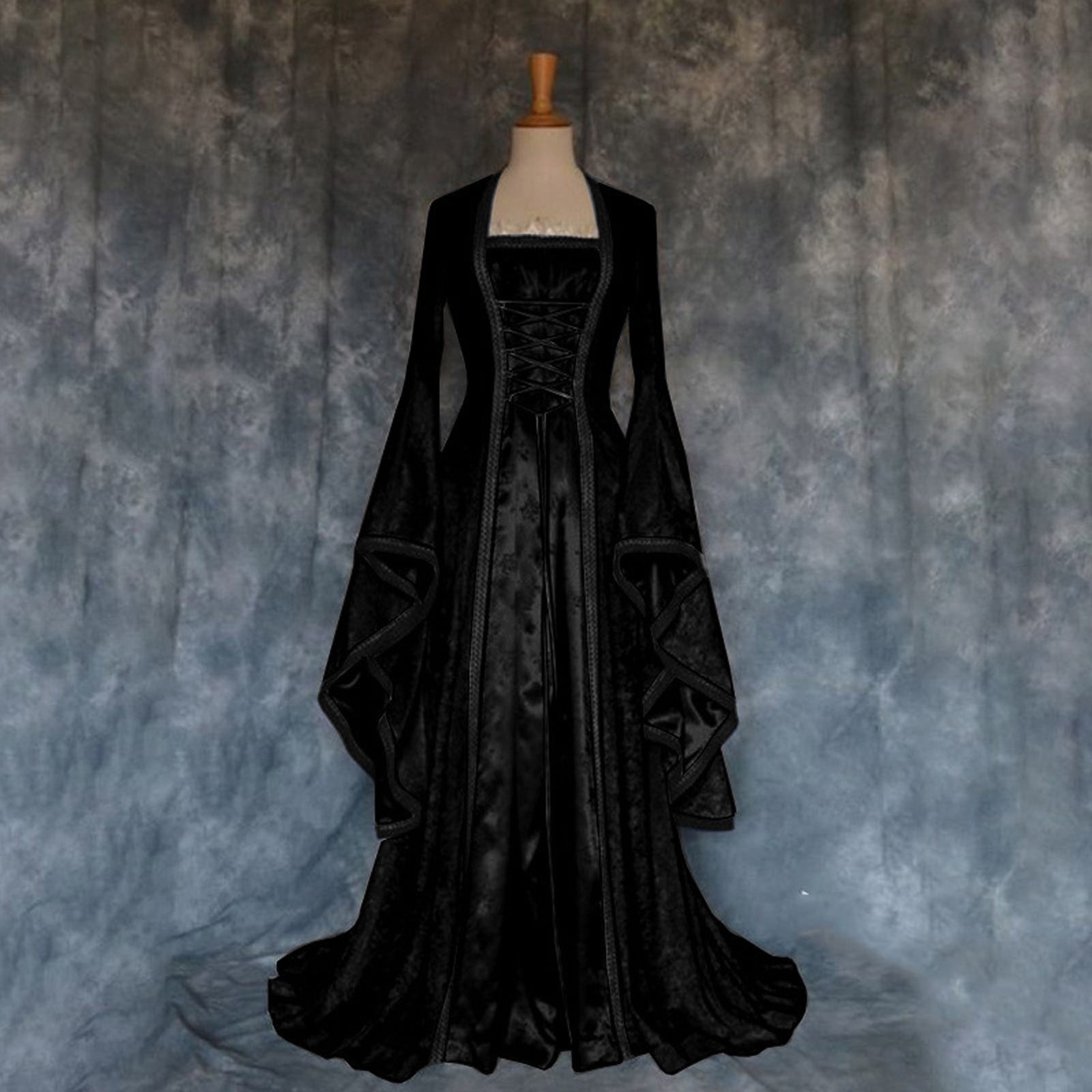 OKSALE Gothic Dress Women Retro Elegant Medieval Dresses 1800s Princess ...