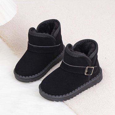 Dakaela Winter Snow Boots Boys Girls Soft Warm Shoes Toddler Plush Slip ...