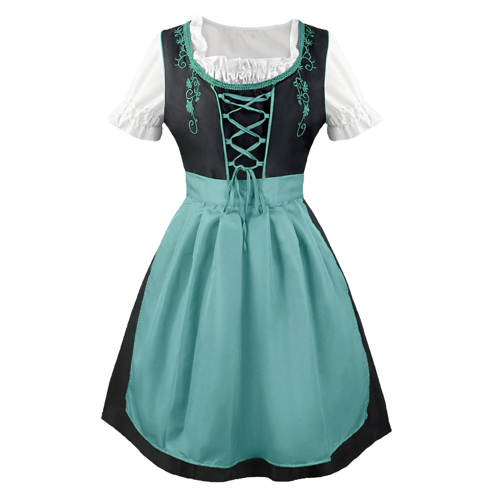 Oksale Women's Dirndl Oktoberfest Dresses Bavarian Fancy Dress 3 Pieces ...