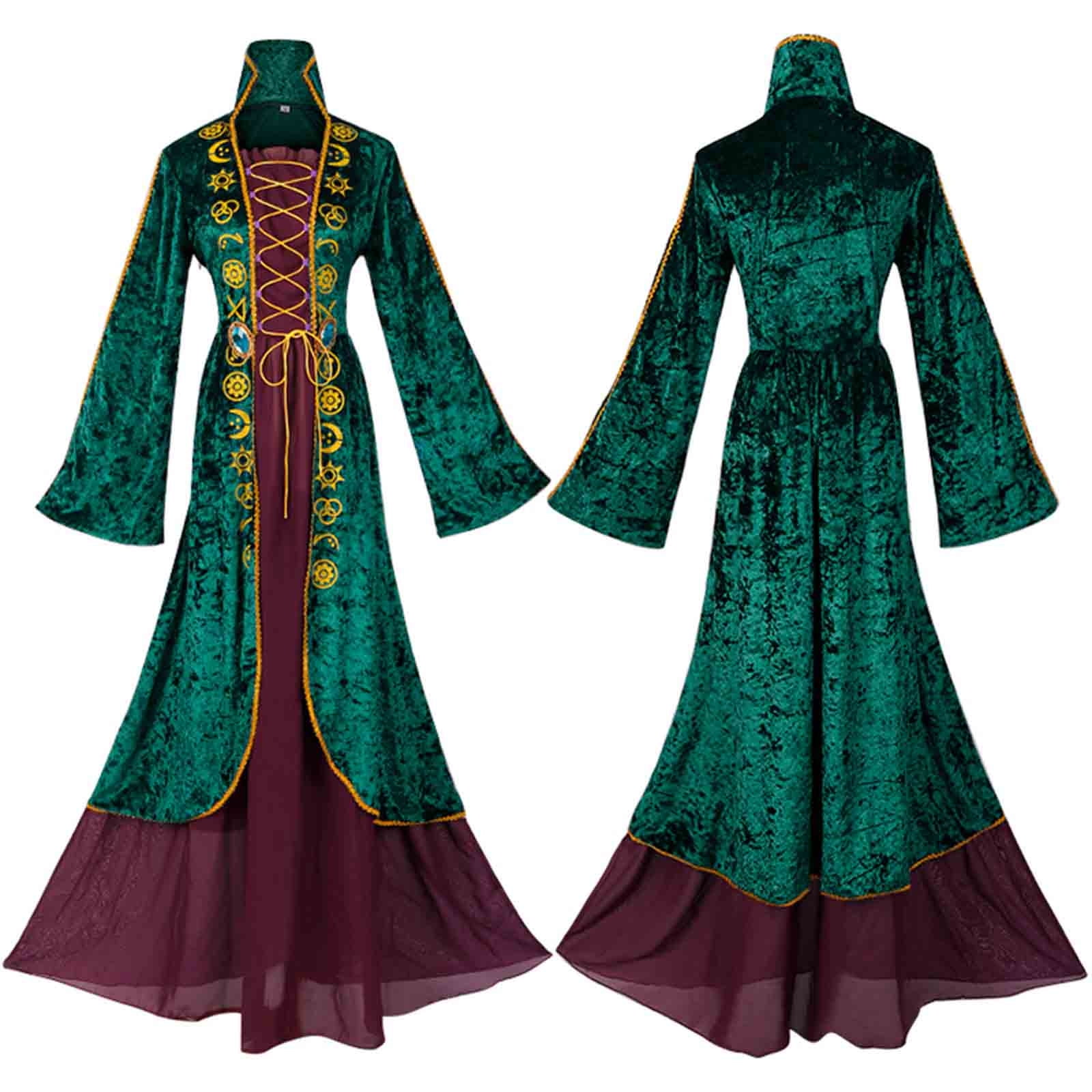 OKSALE Women's Gothic Dresses Vintage Victorian Medieval Dresses 1800s ...