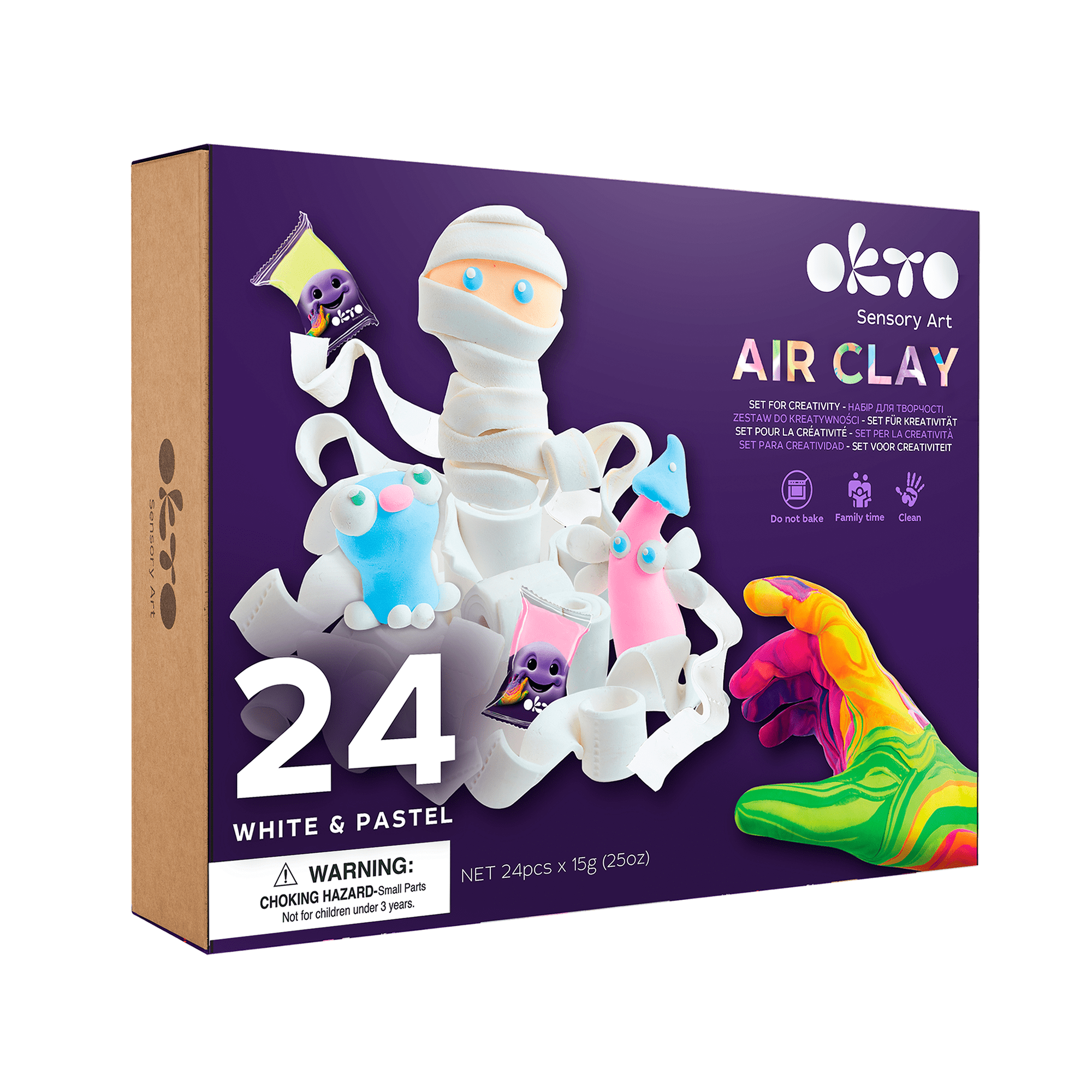 OKTO Air Clay Set – 24 Colors “Pastel” - Walmart.com