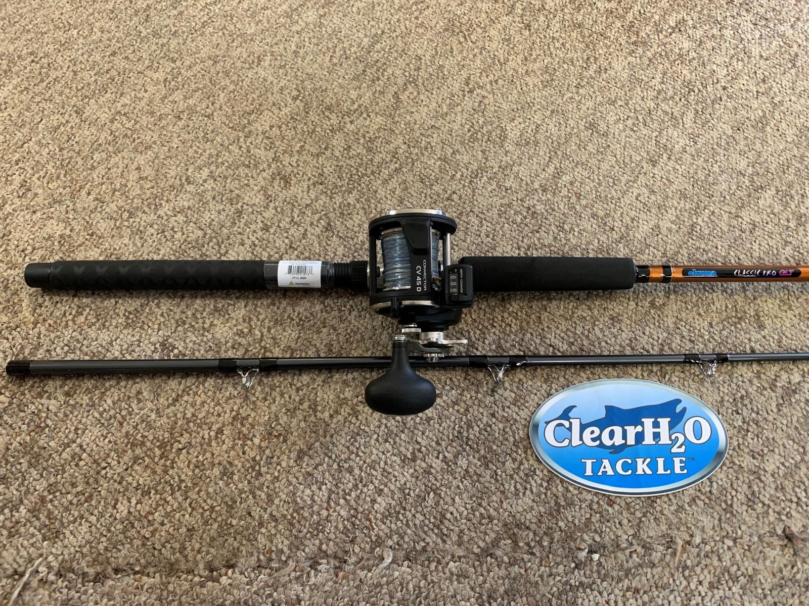 OKUMA CONVECTOR CV-45D LINE COUNTER PRE-SPOOLED 10 COLOR LEADCORE W ...