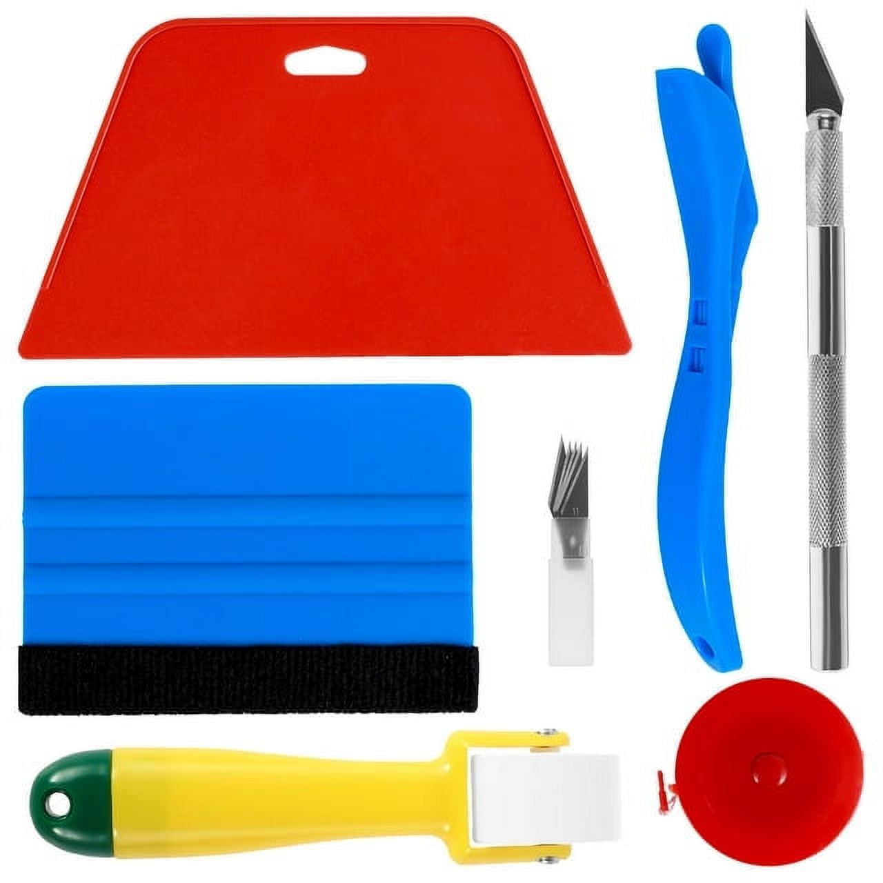 OKYMOTOR 11Pcs Wallpaper Smoothing Tool Kit Reusable Flexible Wall ...