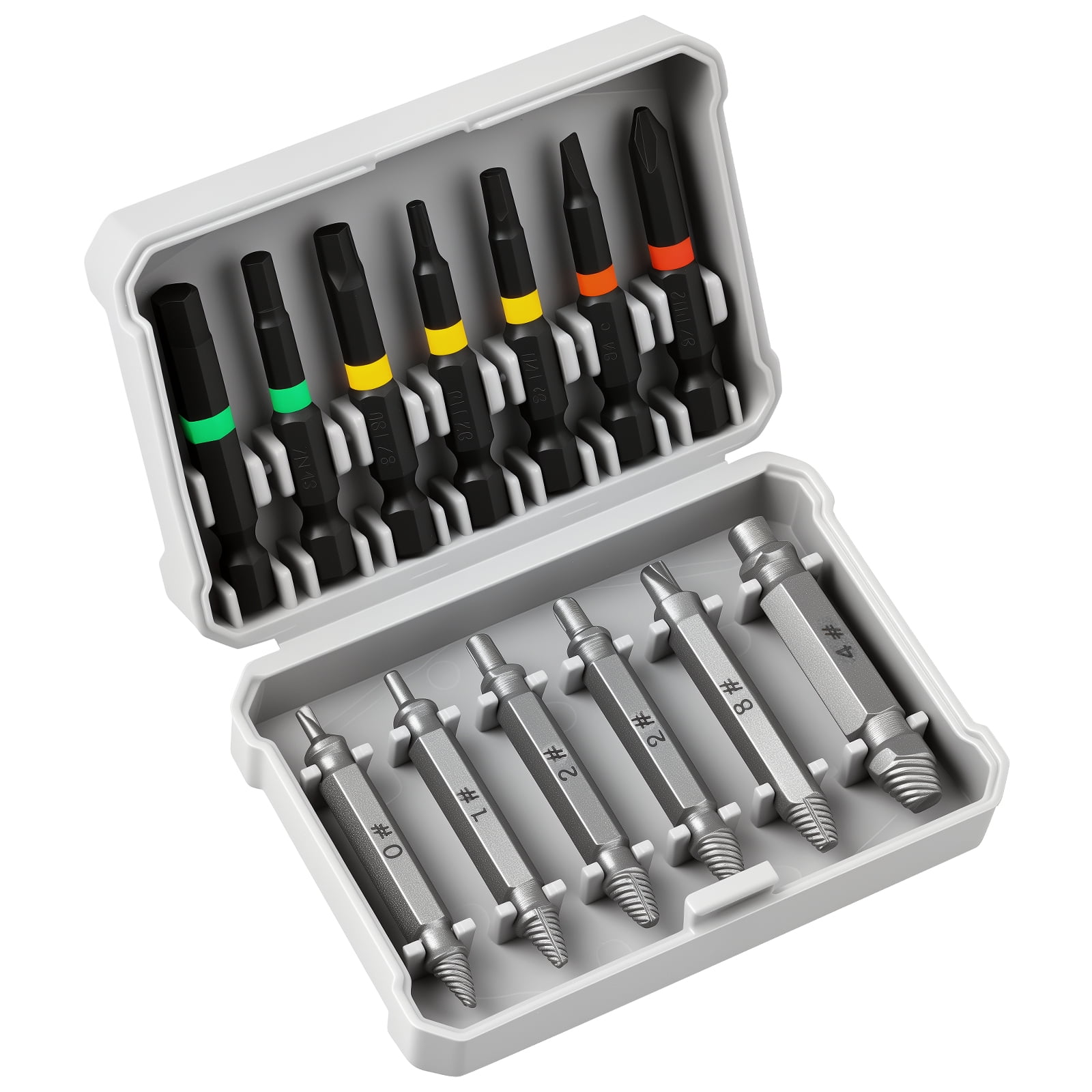 OKYMOTOR Screw Extractor and Drill Bit Set, Efficient Damaged Screw ...