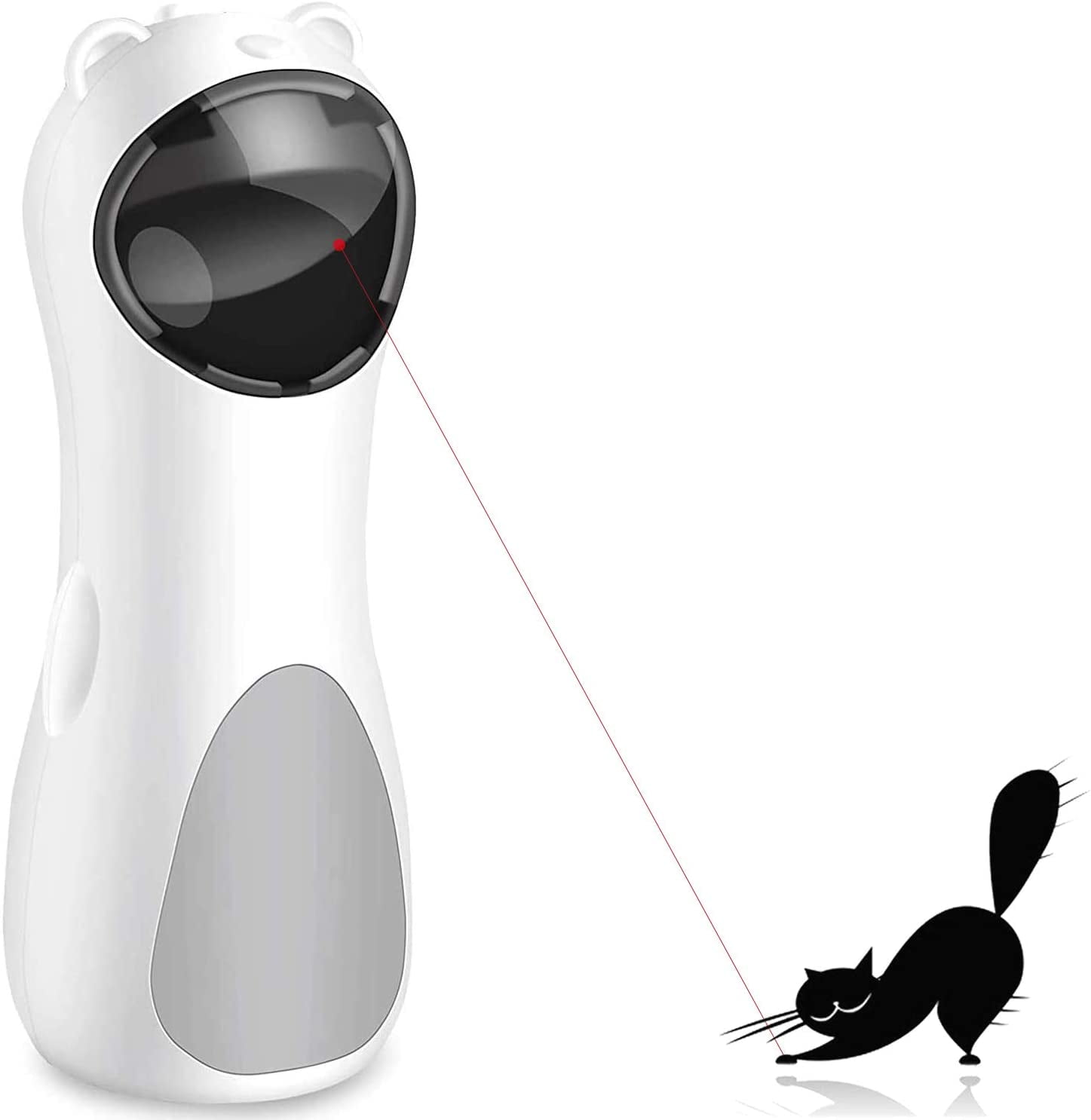 Cat Laser Toy, Automatic Rotating Laser Pointer for Cats, /Battery ...