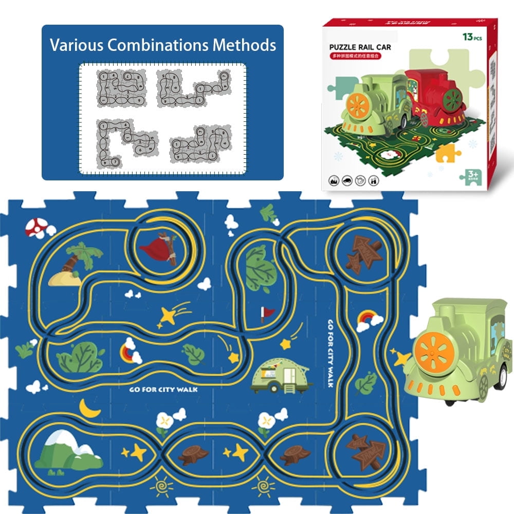 OKbus DIY Assembling Electric Trolley, Educational Plastic Puzzles ...