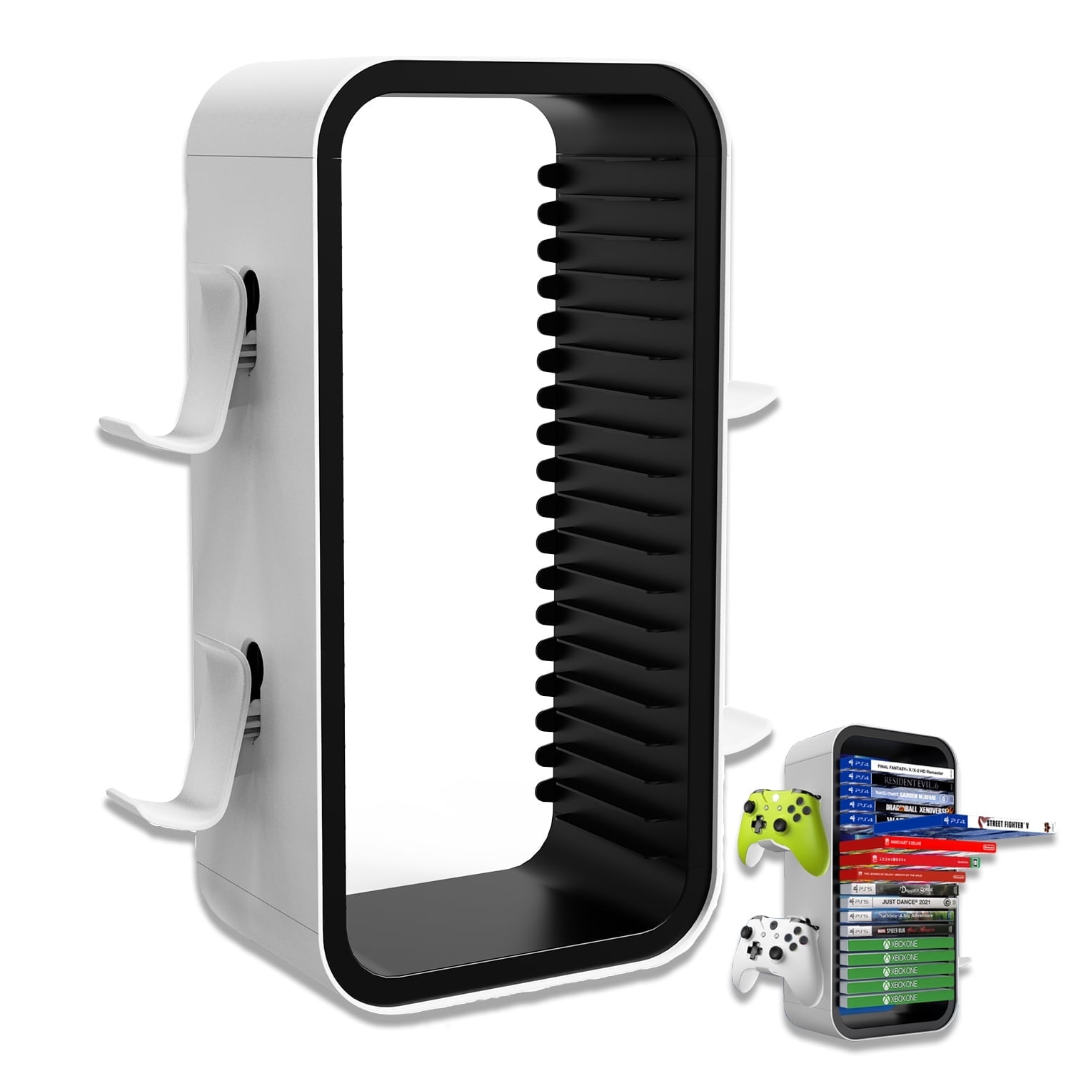 OKbus Game Storage Tower Universal Video Game Storage 18 Games Storage ...